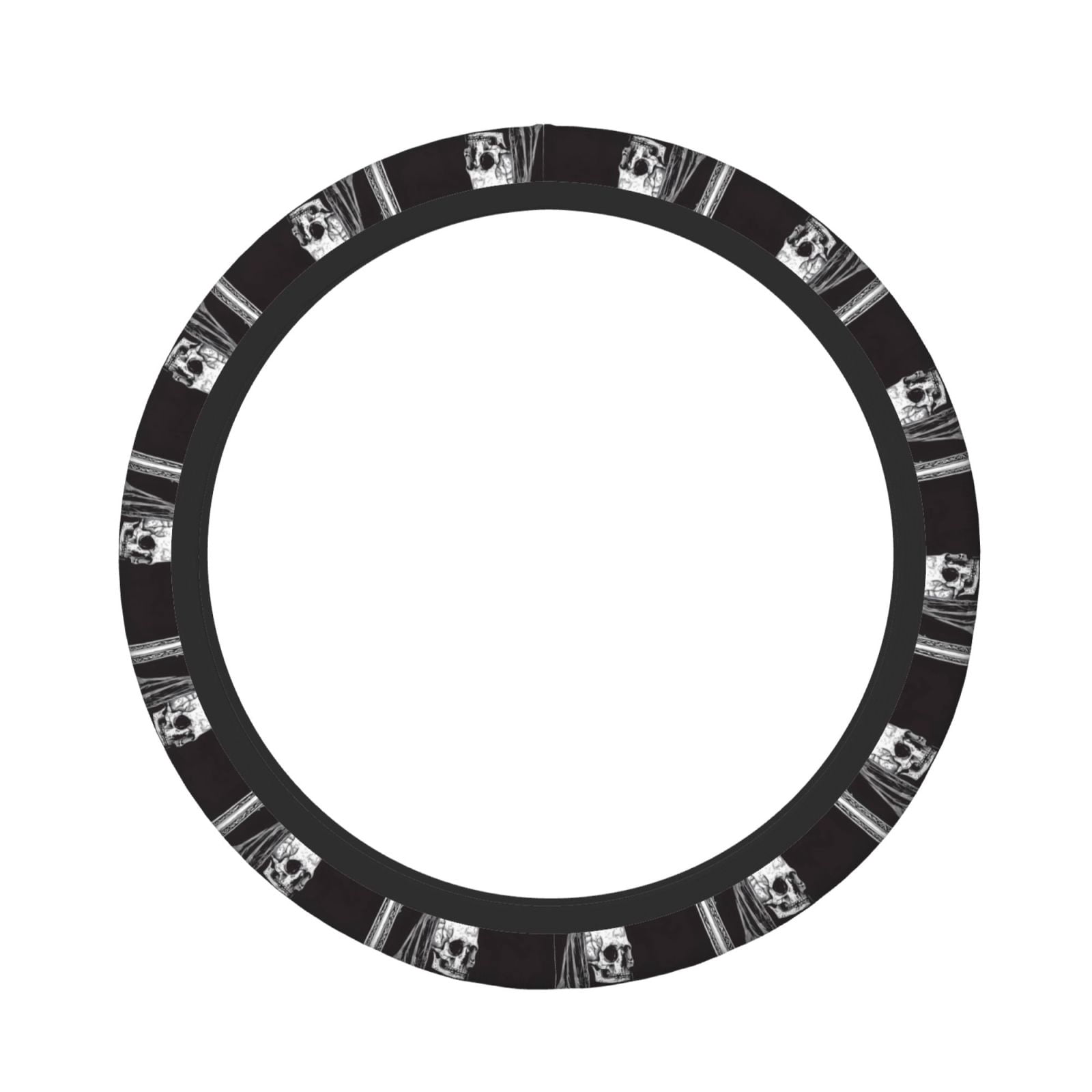 Haiem Gothic Skull Drape Print Steering Wheel Cover 15 Inches for Women ...