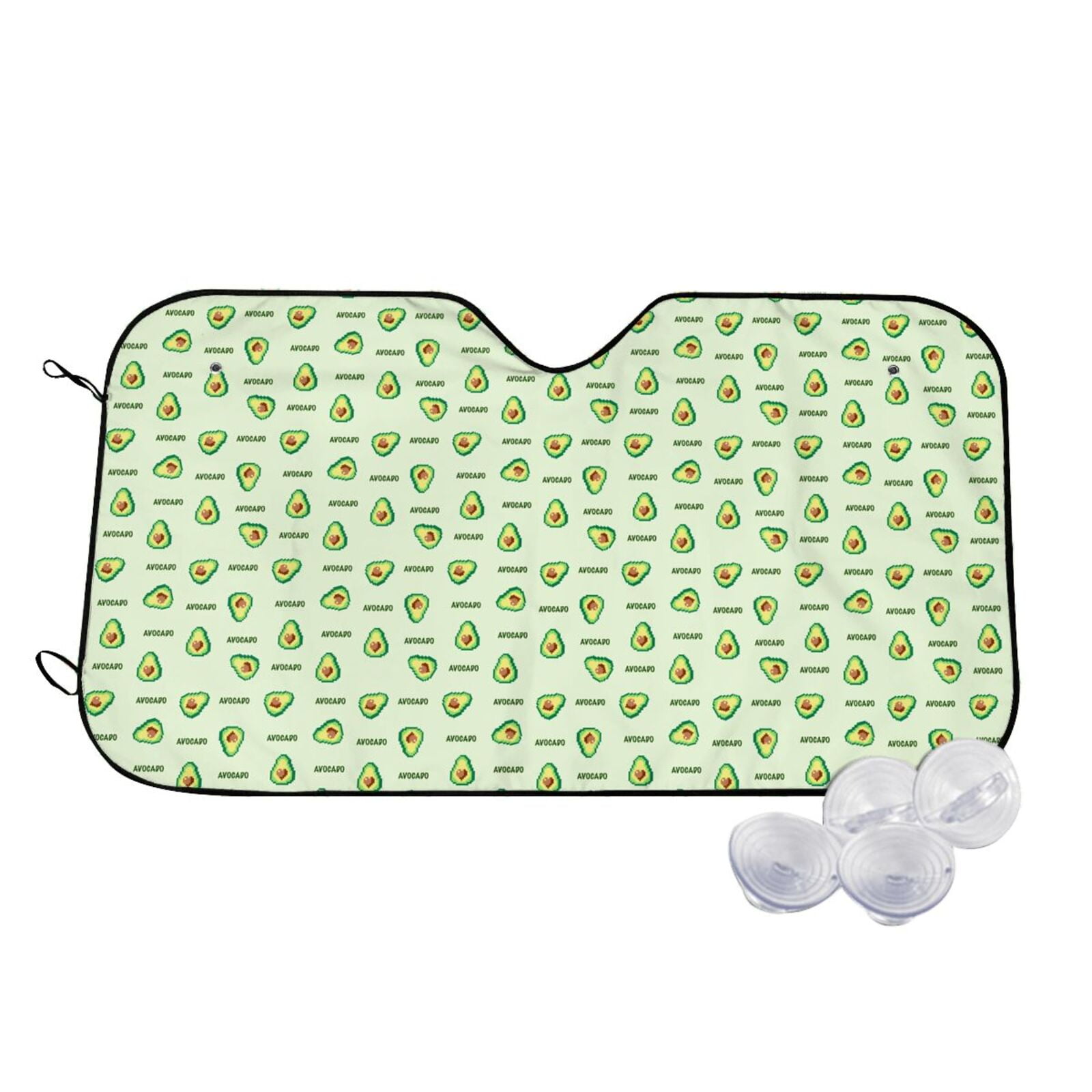 Haiem Green Avocado Car Windshield Sun Shade - Blocks UV Rays Sun Visor ...