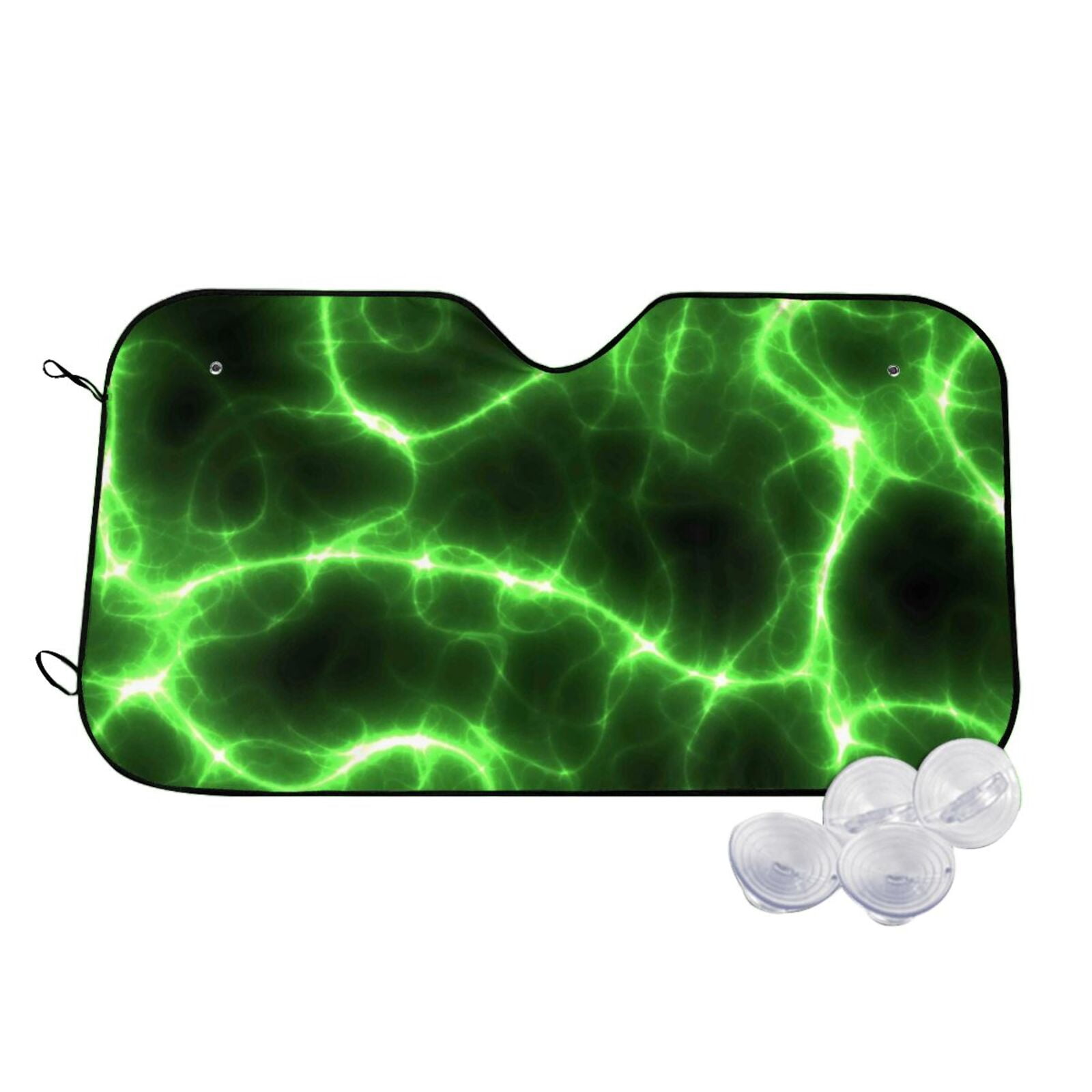 Haiem Green Lightning Car Windshield Sun Shade - Blocks UV Rays Sun ...