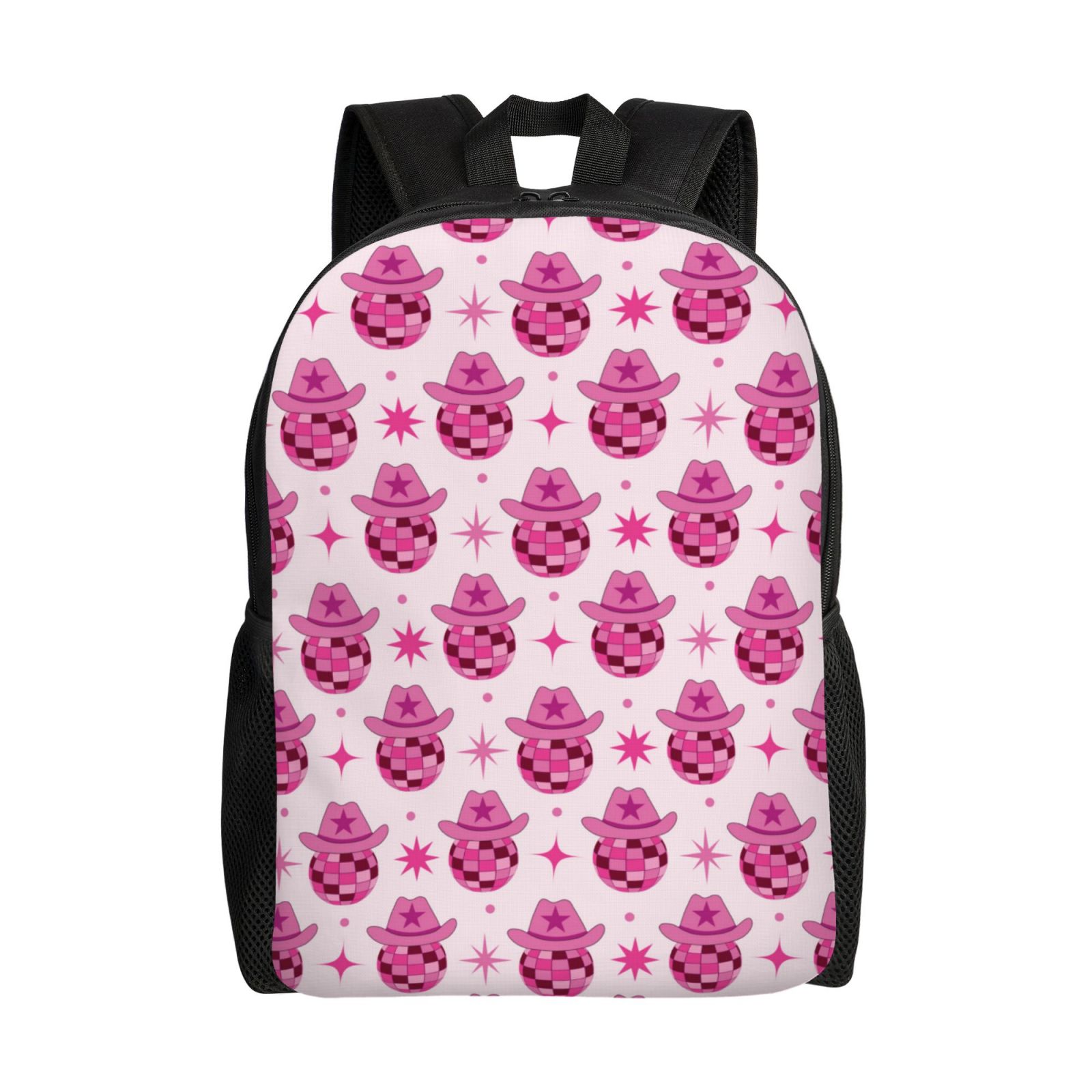 Haiem Groovy Pink Disco Balls Backpack - Stylish and Durable 15-inch ...