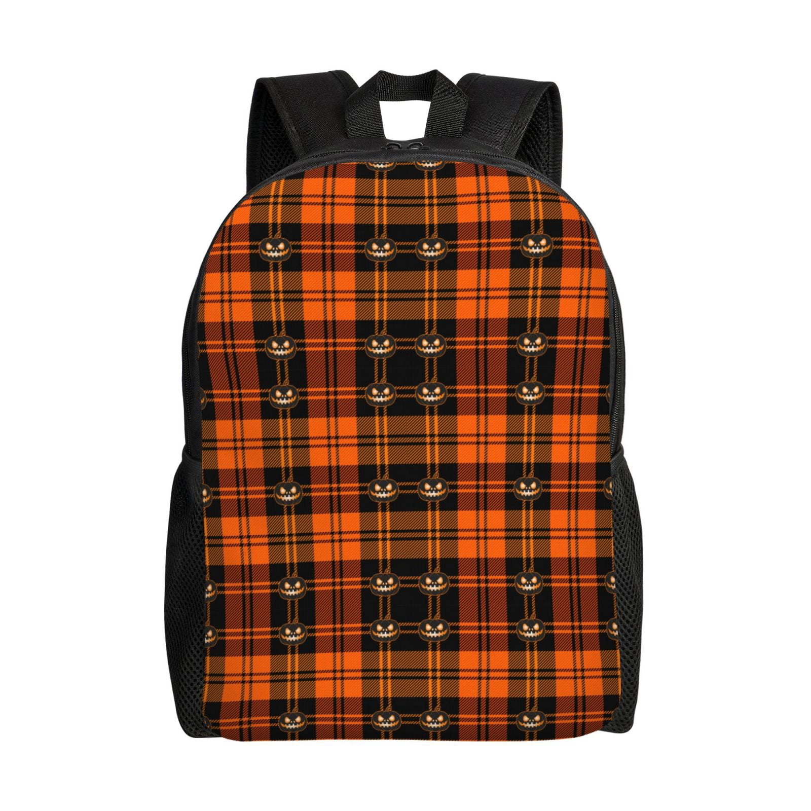 Haiem Halloween Tartan Plaid Backpack - Stylish and Durable 15-inch ...