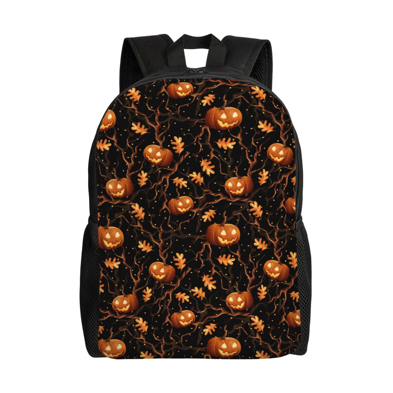 Haiem Halloween With Pumpkins Backpack - Stylish and Durable 15-inch ...