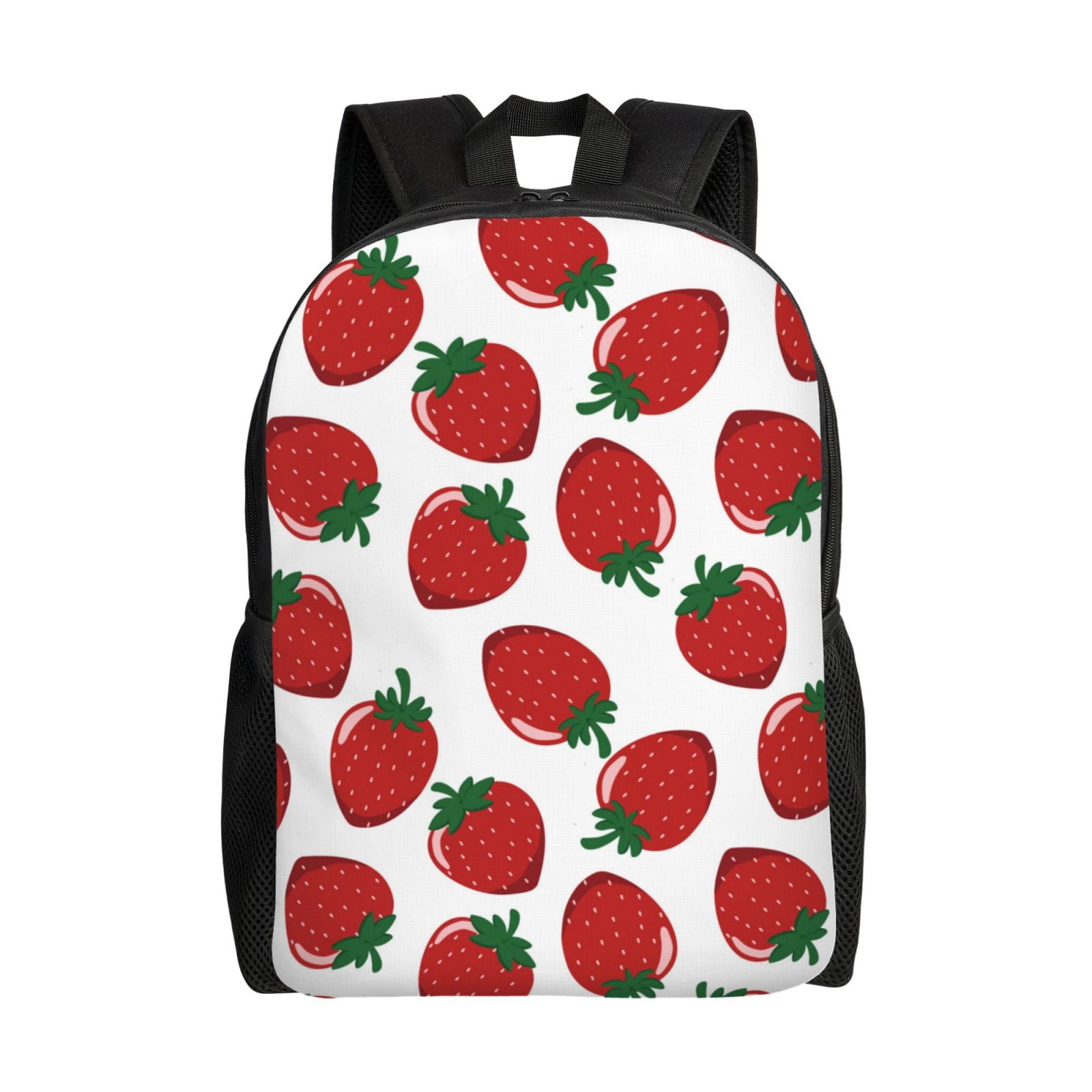 Haiem Hand Drawn Strawberry Backpack - Stylish and Durable 15-inch Laptop Backpack with ...