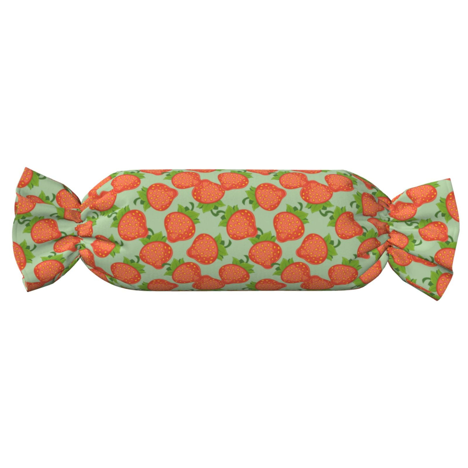 Haiem Hand Drawn Strawberry for Round Cervical Roll Cylinder Bolster ...