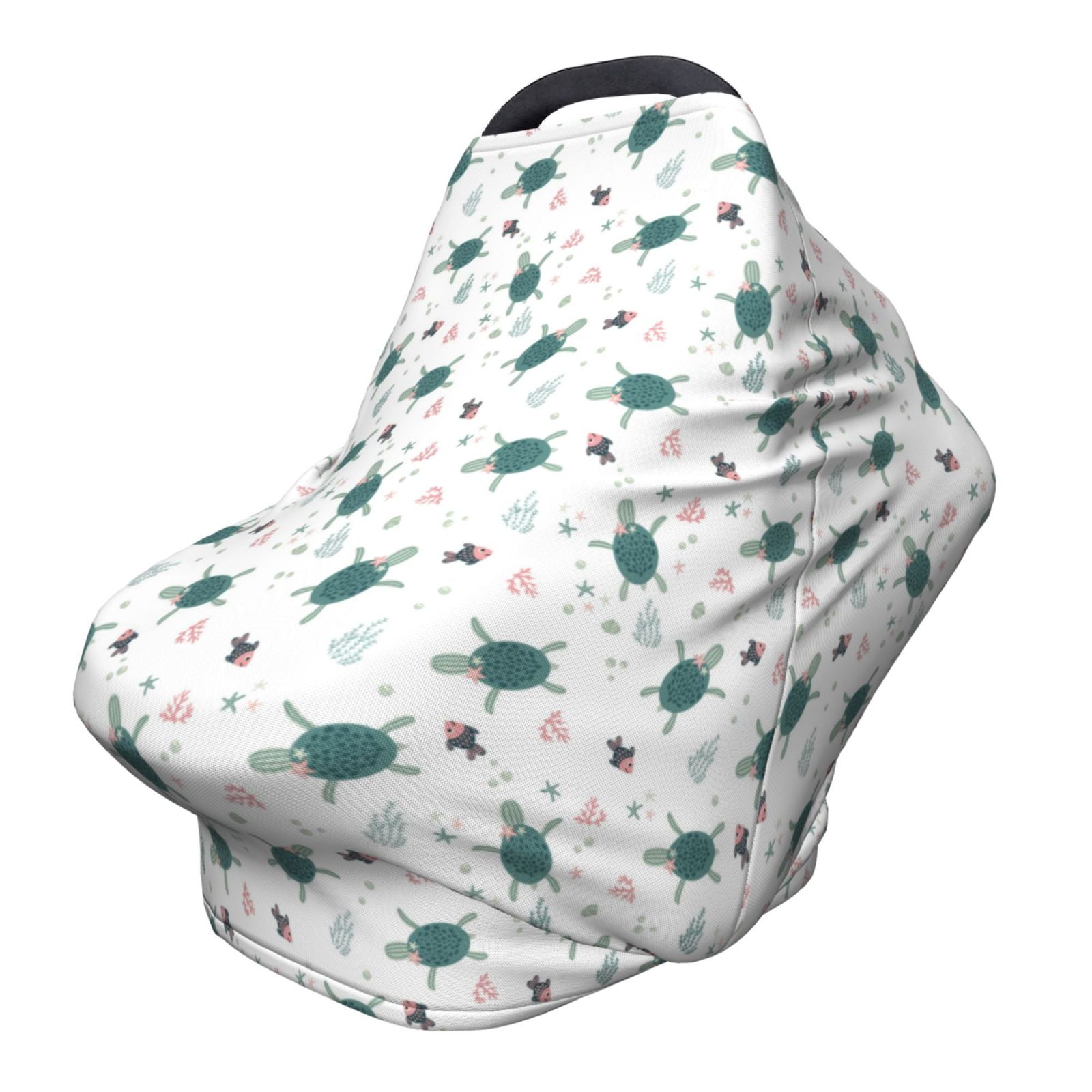 Haiem Hand Drawn Turtle Baby Nursing Cover & Nursing Poncho - Multi Use ...