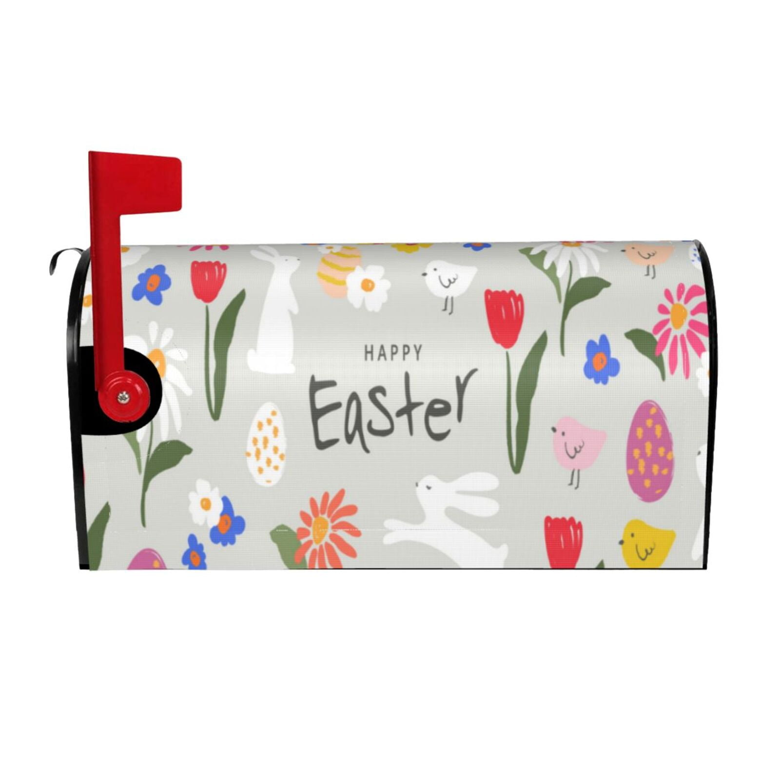 Haiem Happy Easter Pattern Mailbox Covers Magnetic ,Mailbox Wraps Post ...