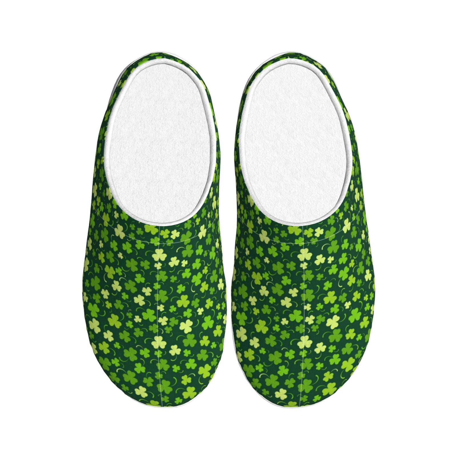 Haiem Happy St. Patrick's day Print Women's Fuzzy Memory Foam House ...