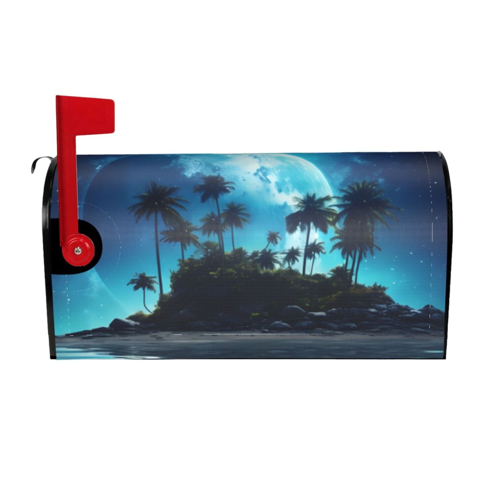Haiem Hawaiian Beach Pirate Moon Mailbox Covers Magnetic ,Mailbox Wraps ...