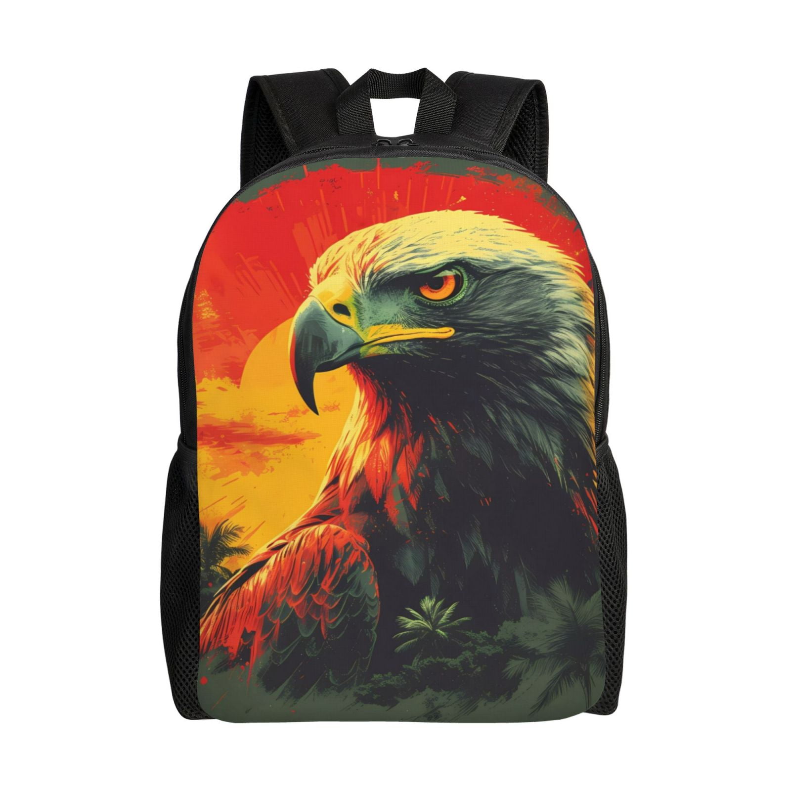 Haiem Hawaiian Style Bald Eagle Backpack - Stylish and Durable 15-inch ...