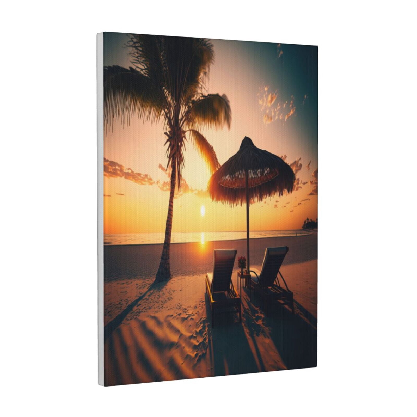 Haiem Hawaiian Sunset Beach Print 30x40in Canvas Decorative Picture ...