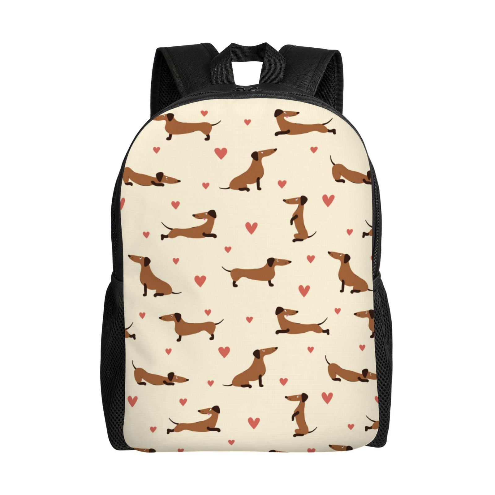 Haiem Heart Dachshund Backpack - Stylish and Durable 15-inch Laptop ...