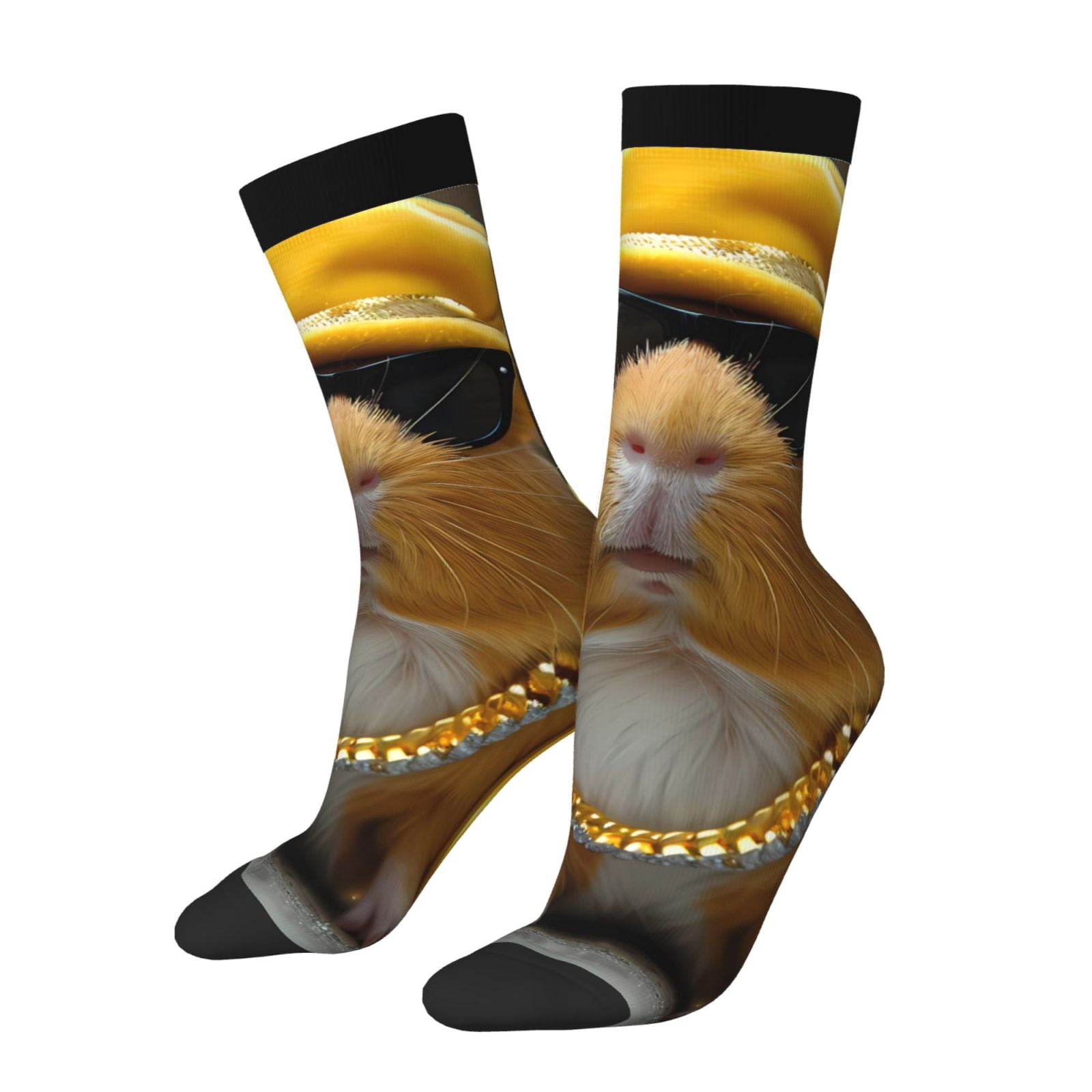 Haiem Heavy Metal Style Guinea Pig Pattern Crew Socks – Soft & Durable ...