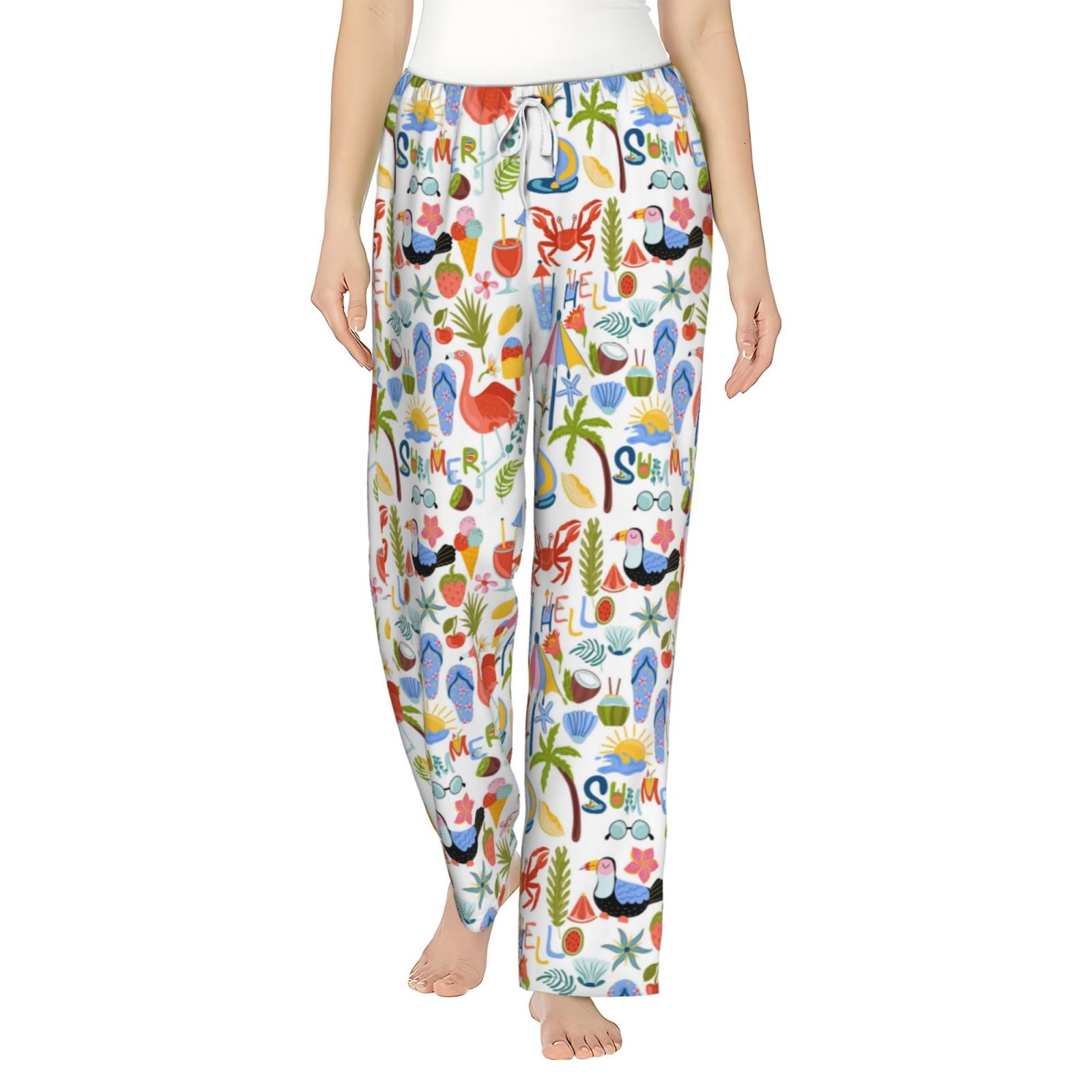 Haiem Hello Summer2 Women's Pajama Pants Ultra Lightweight Pjs Bottoms Sleepwear Bottom Pants ...