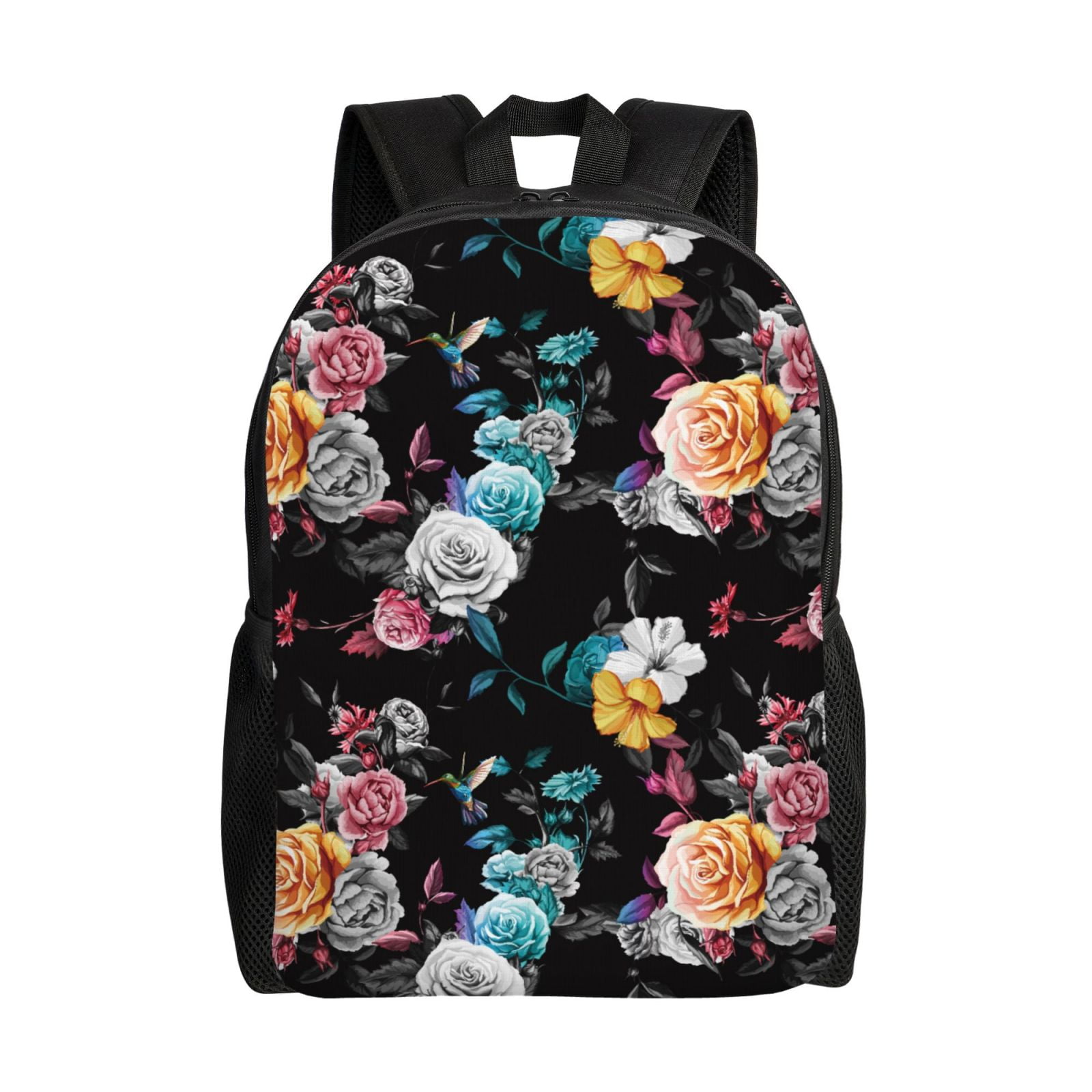 Haiem Hibiscus Rose Backpack - Stylish and Durable 15-inch Laptop ...
