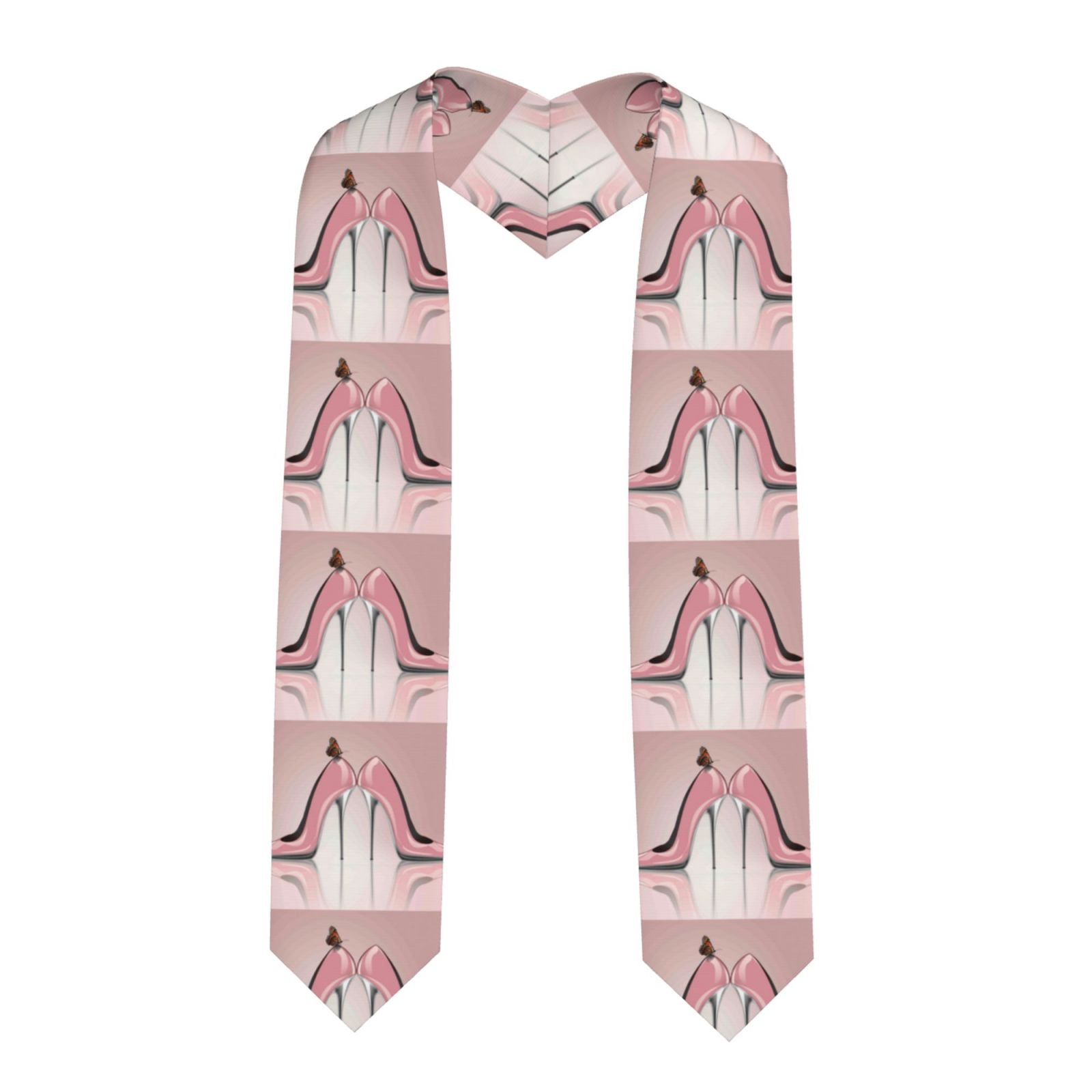 Haiem High Heel Shoes Butterfly Pattern Graduation Stole 2024 | Premium ...