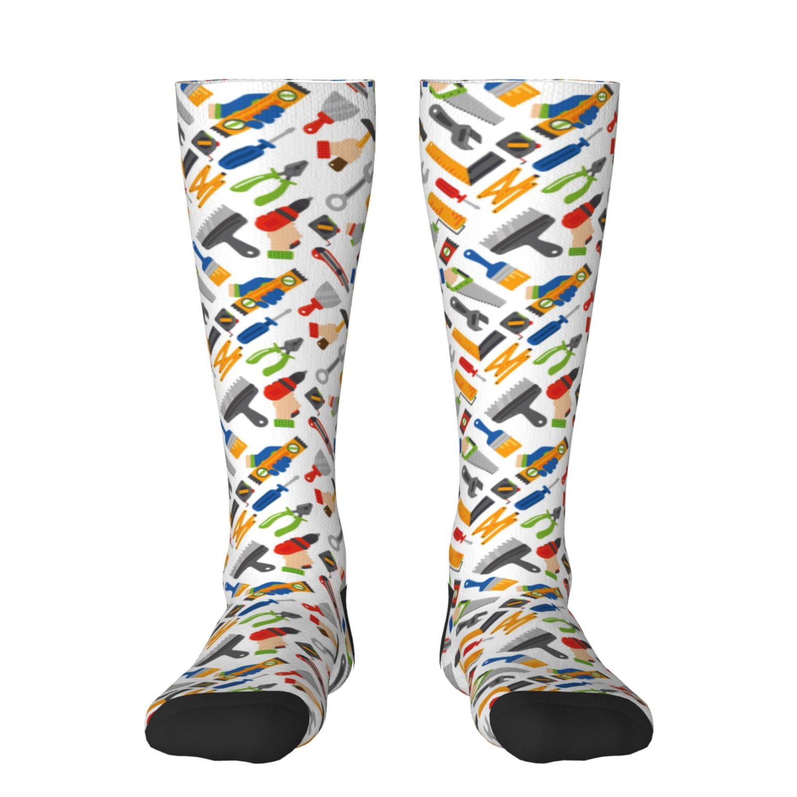 Haiem Home construction tools Funny Novelty Crazy Design Cotton Socks ...