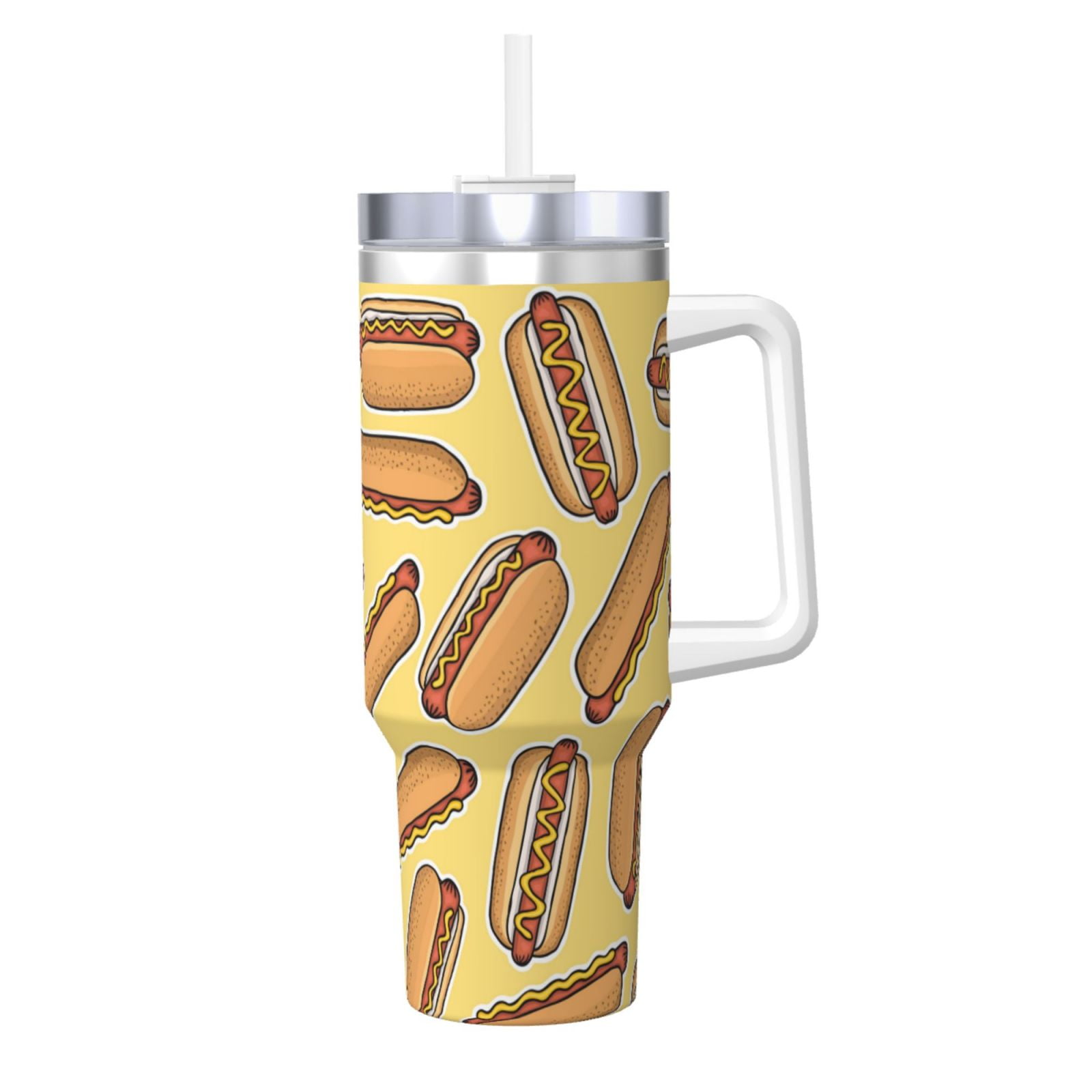 Haiem Hot Dogs Printed 40OZ Ice Bully With Handle - Portable for Hot ...