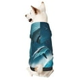 Haiem Ice Blue Ocean Cute Dolphin A for Winter Dog Hoodie Sweatshirts ...