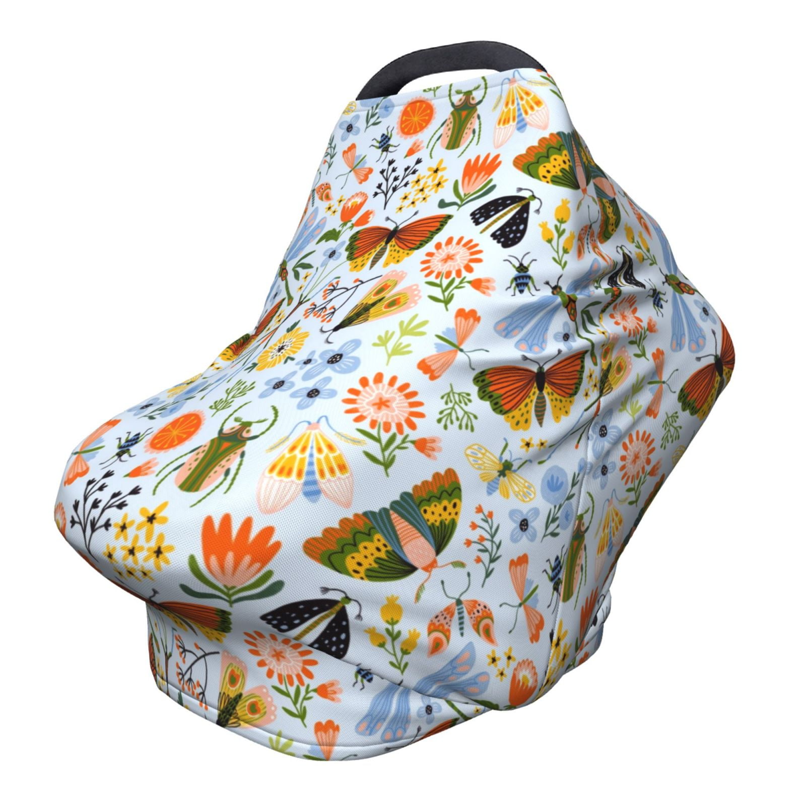 Haiem Insects and Flowers Baby Nursing Cover & Nursing Poncho - Multi ...