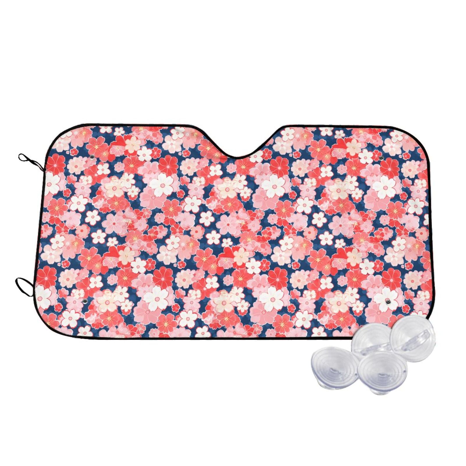 Haiem Japanese Cherry Blossoms Car Windshield Sun Shade - Blocks UV ...