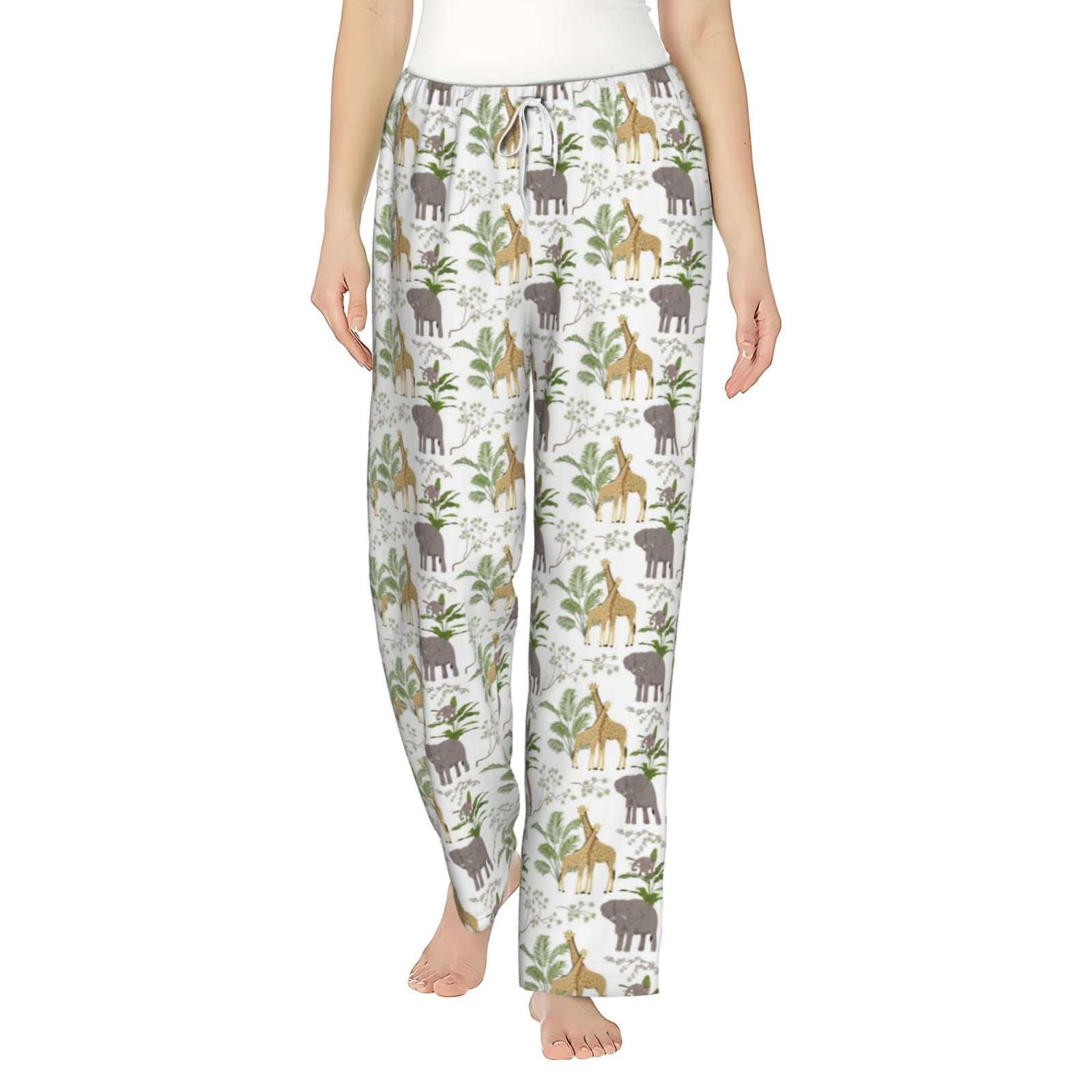 Haiem Jungle Animal Women's Pajama Pants Ultra Lightweight Pjs Bottoms ...