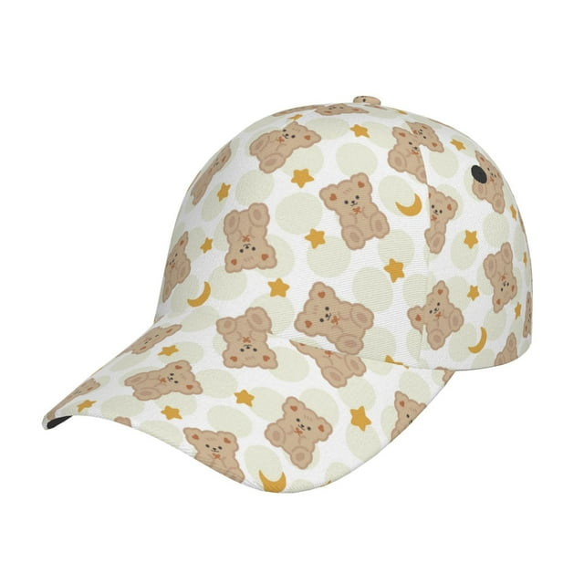 Haiem Kawaii Bear Baseball Cap Dad Hat Cotton Soft Adjustable Fashion ...
