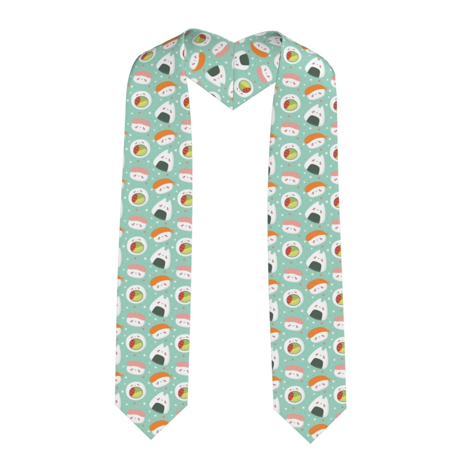 Haiem Kawaii Sushi Pattern Graduation Stole 2024 | Premium Satin Sash ...