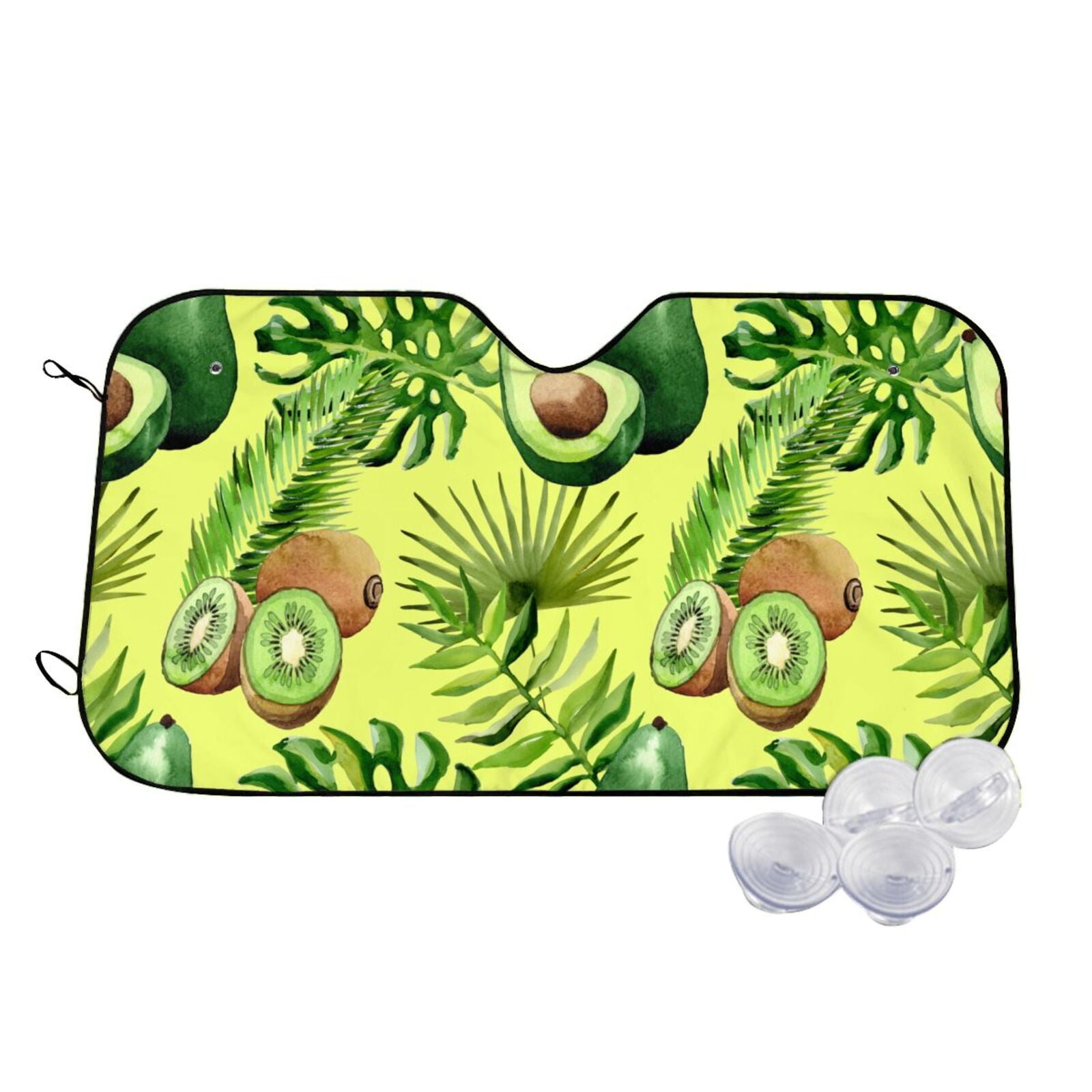 Haiem Kiwi and Avocado Car Windshield Sun Shade - Blocks UV Rays Sun ...