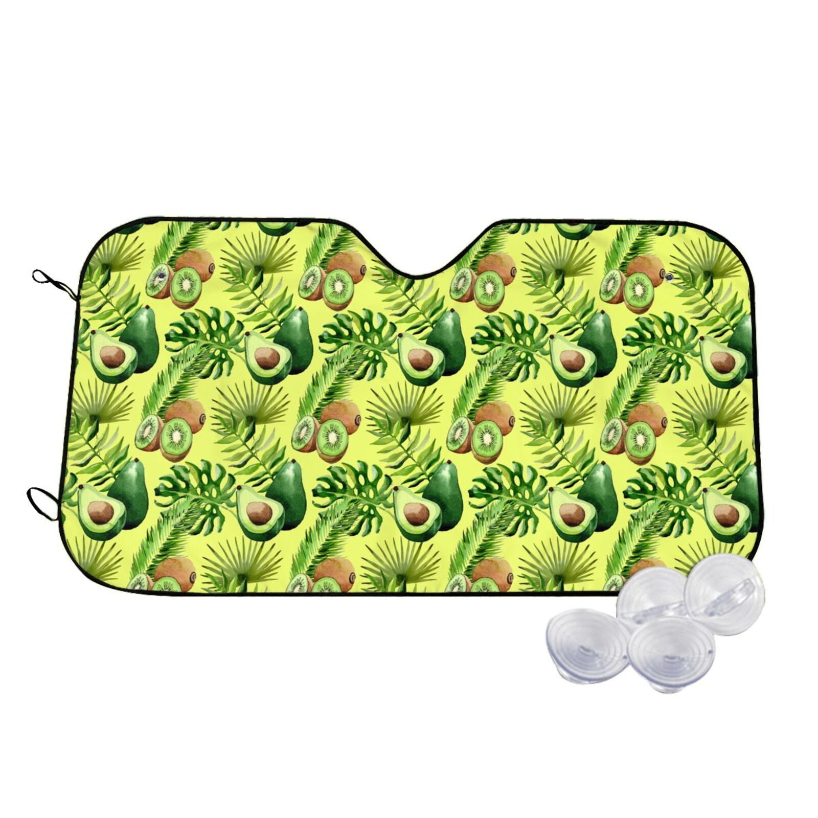 Haiem Kiwi and Avocado Car Windshield Sun Shade - Blocks UV Rays Sun ...