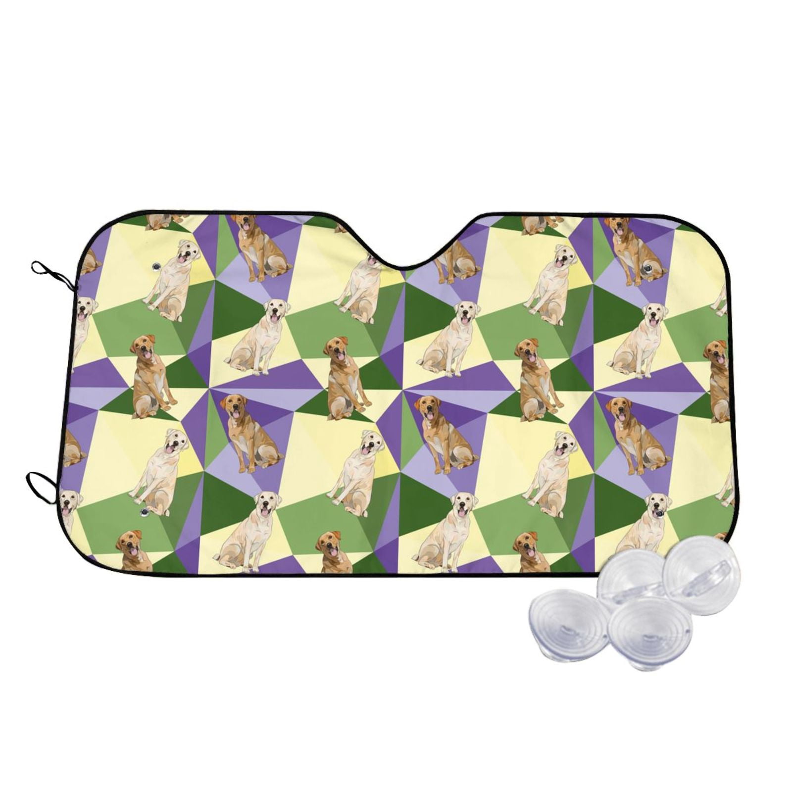 Haiem Labrador Retriever Dog Car Windshield Sun Shade - Blocks UV Rays ...