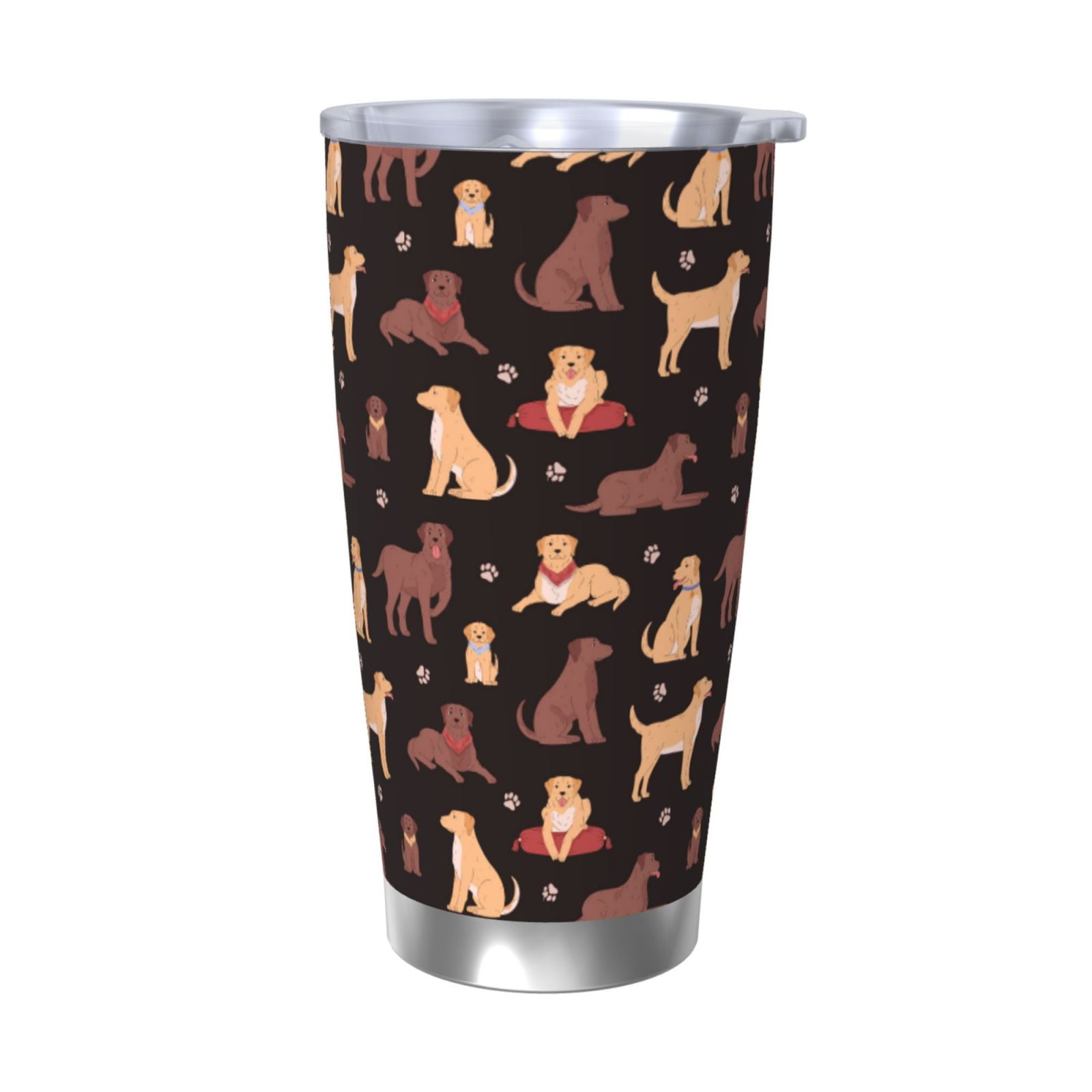 Haiem Labrador Retriever Dog Printed 20oz Straight Skinny Car Cups With ...