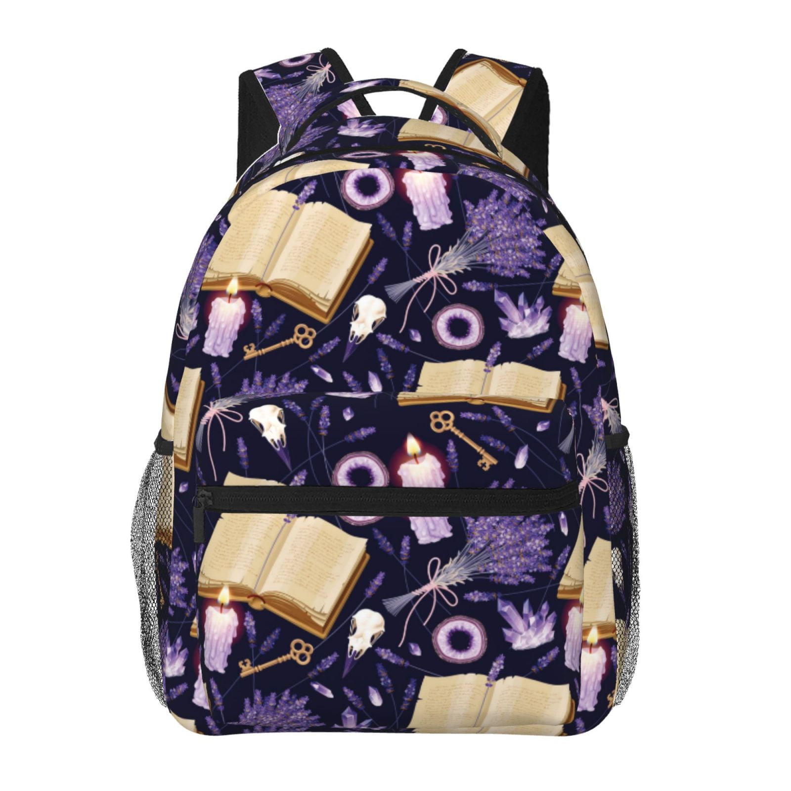 Haiem Lavender Flowers Printed School Backpack,Casual Travel ...