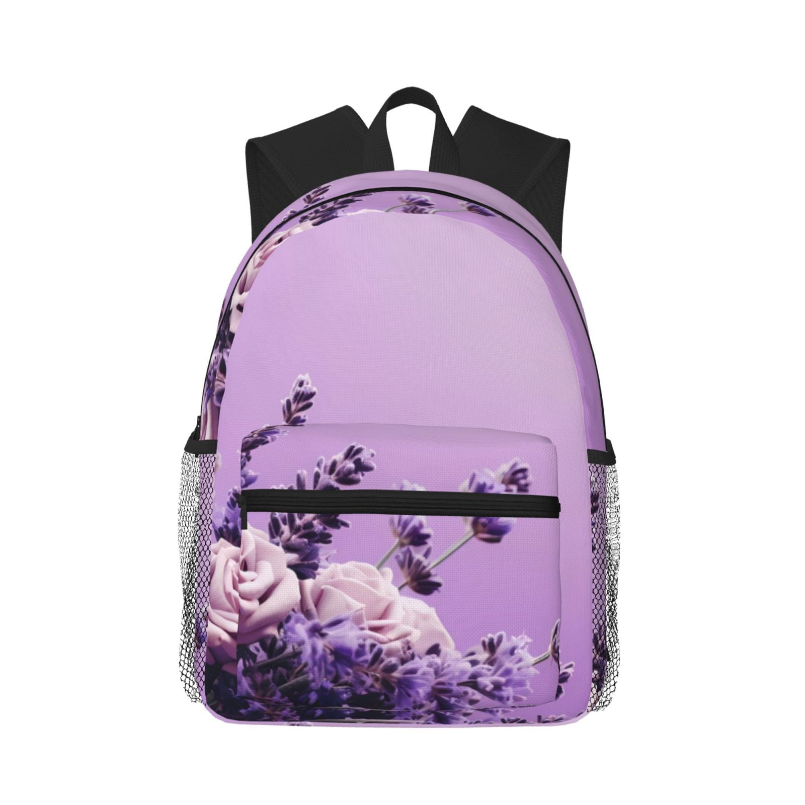 Haiem Lavender Roses Arrangement Lightweight Backpack for School ...