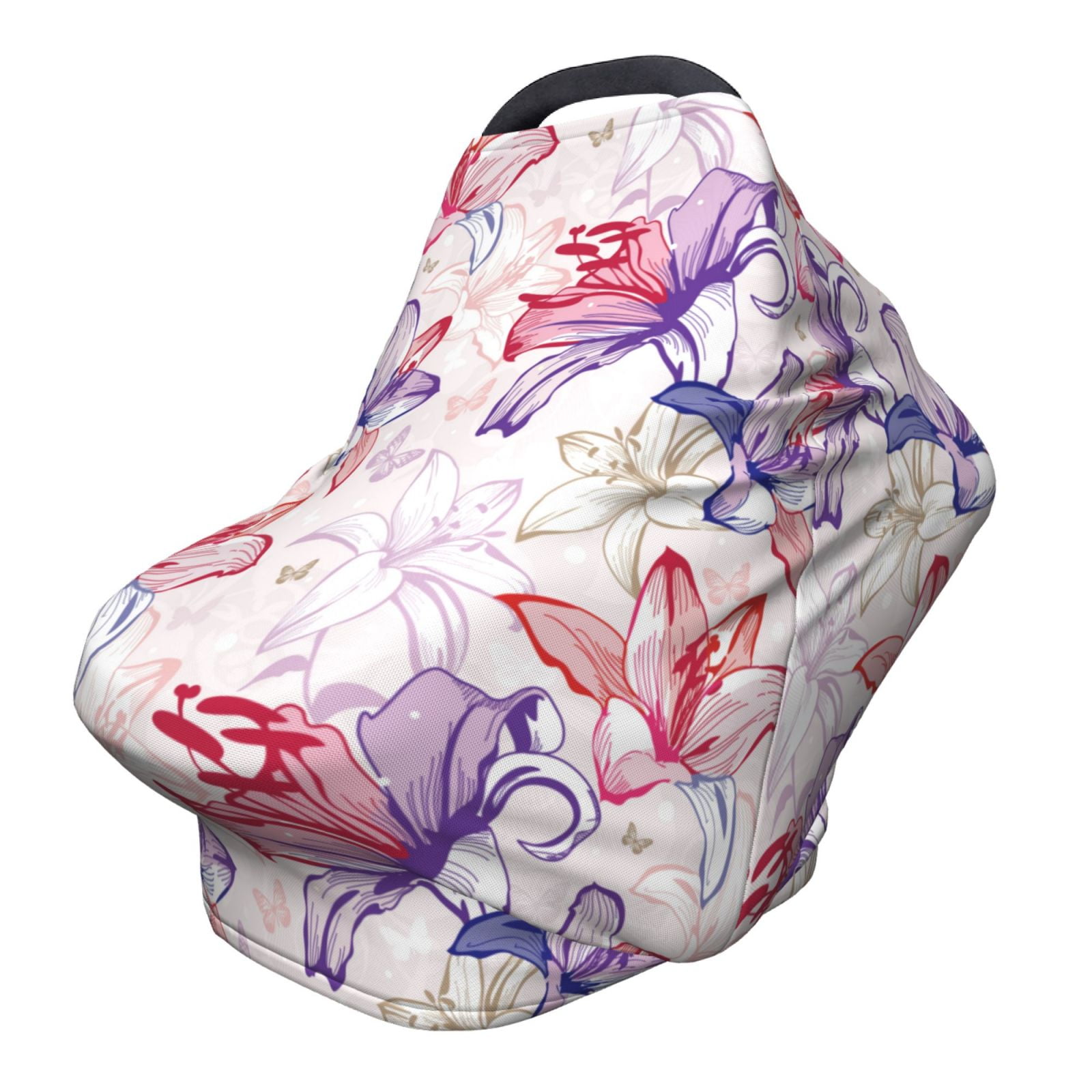 Haiem Lilies Flowers Baby Nursing Cover & Nursing Poncho - Multi Use ...