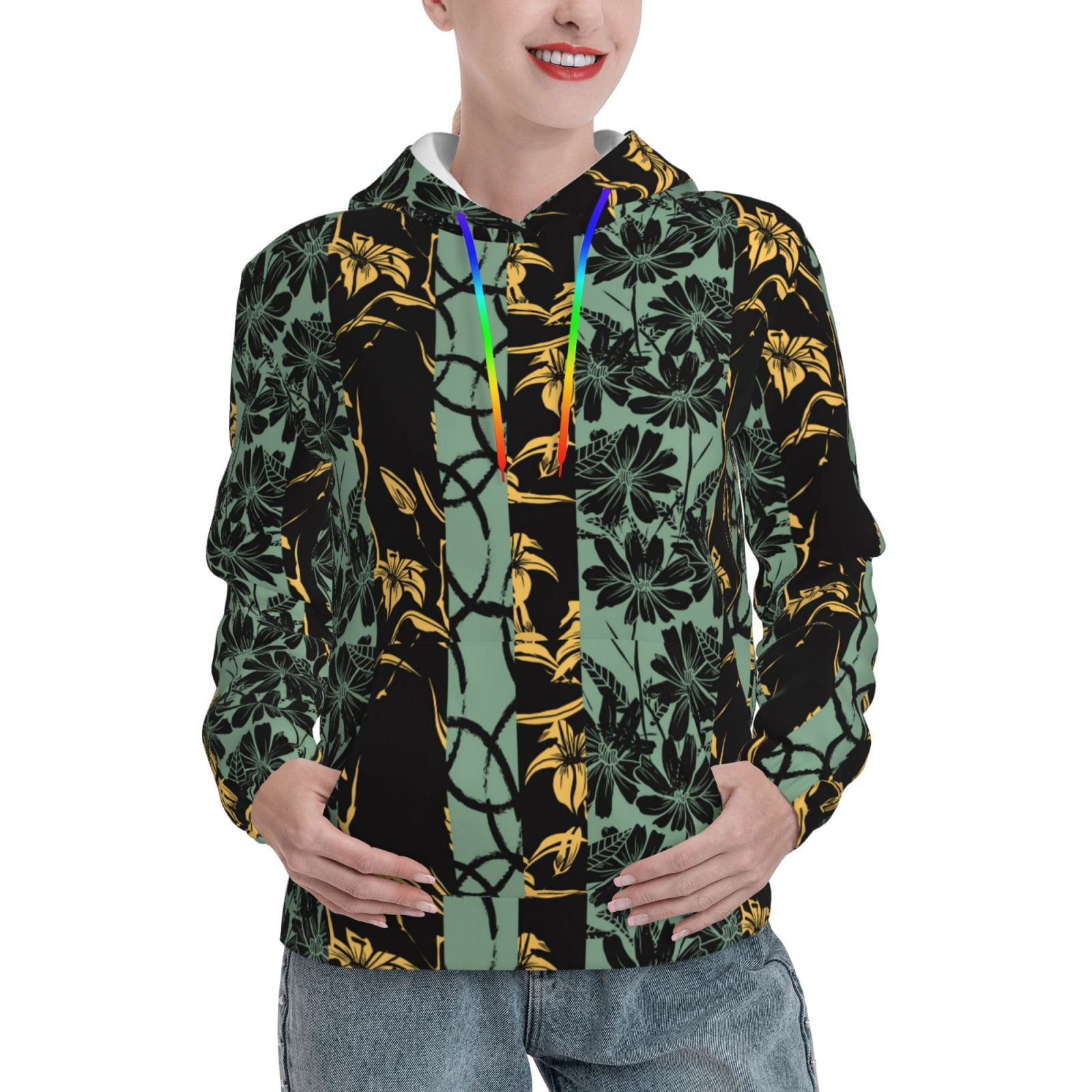 Haiem Lilies Flowers for Women's Fashion Hoodies & Sweatshirts with ...