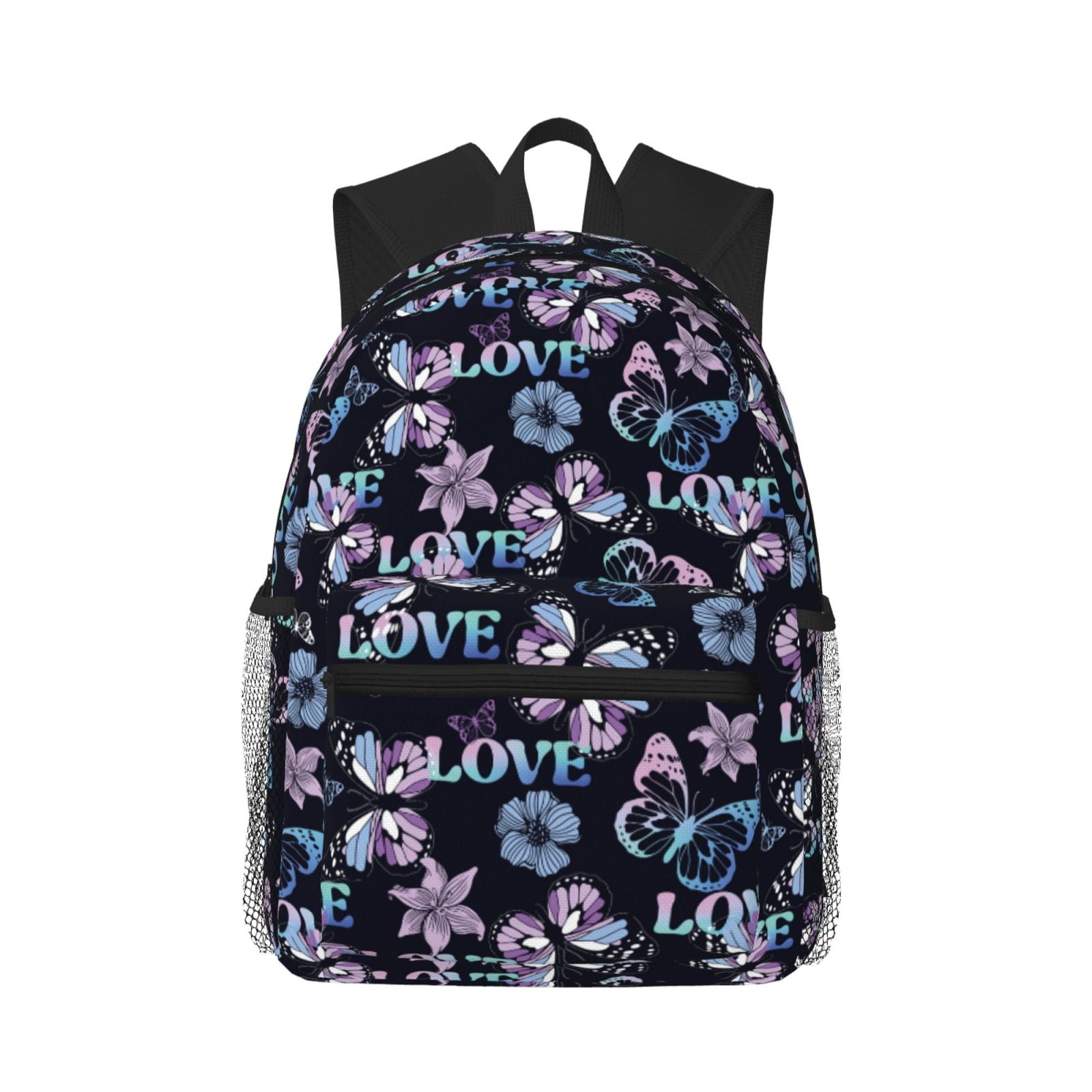 Haiem Love Butterflies Lightweight Backpack for School, Classic Basic ...