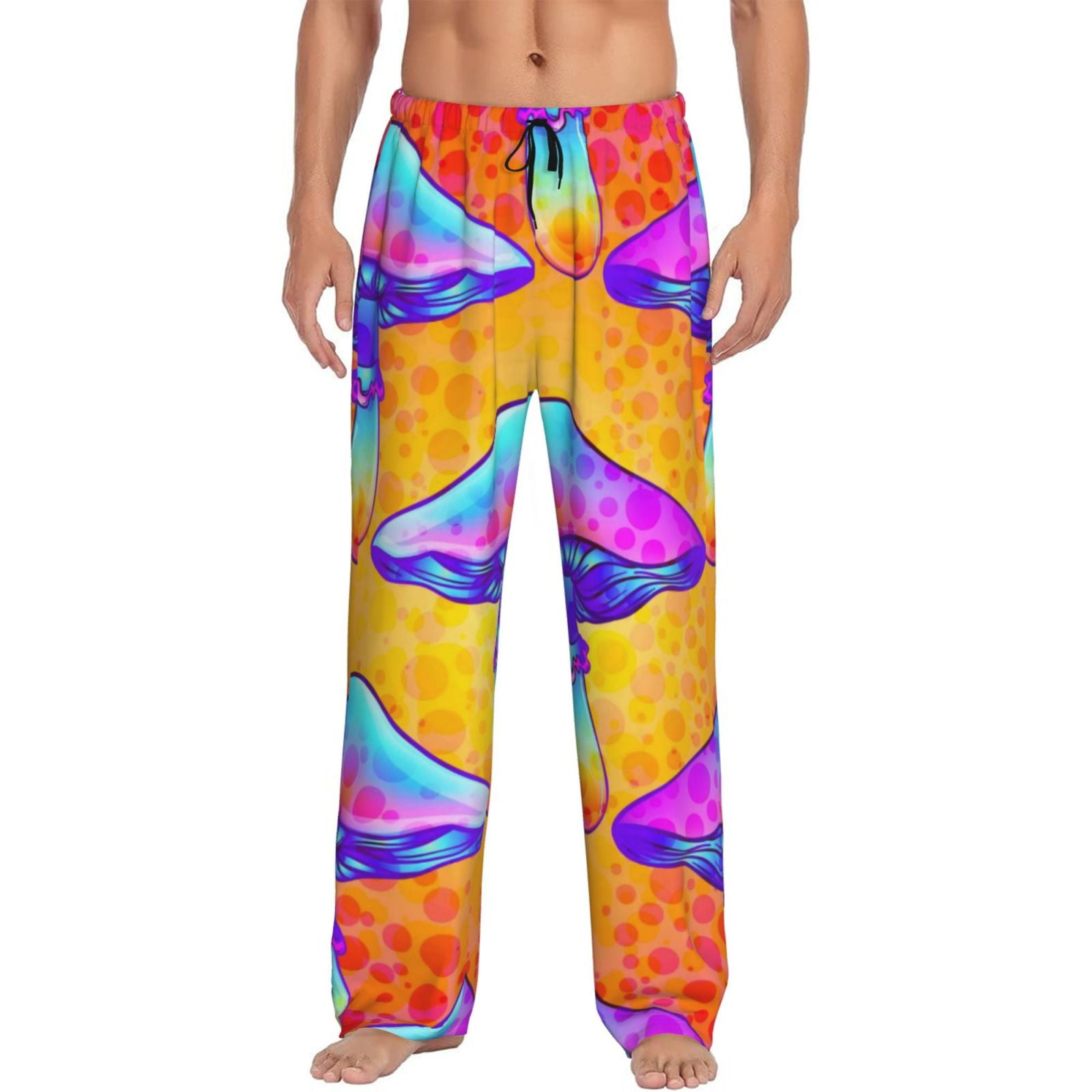 Haiem Magic Mushrooms Men's Pajama Pants Ultra Lightweight Pjs Bottoms ...