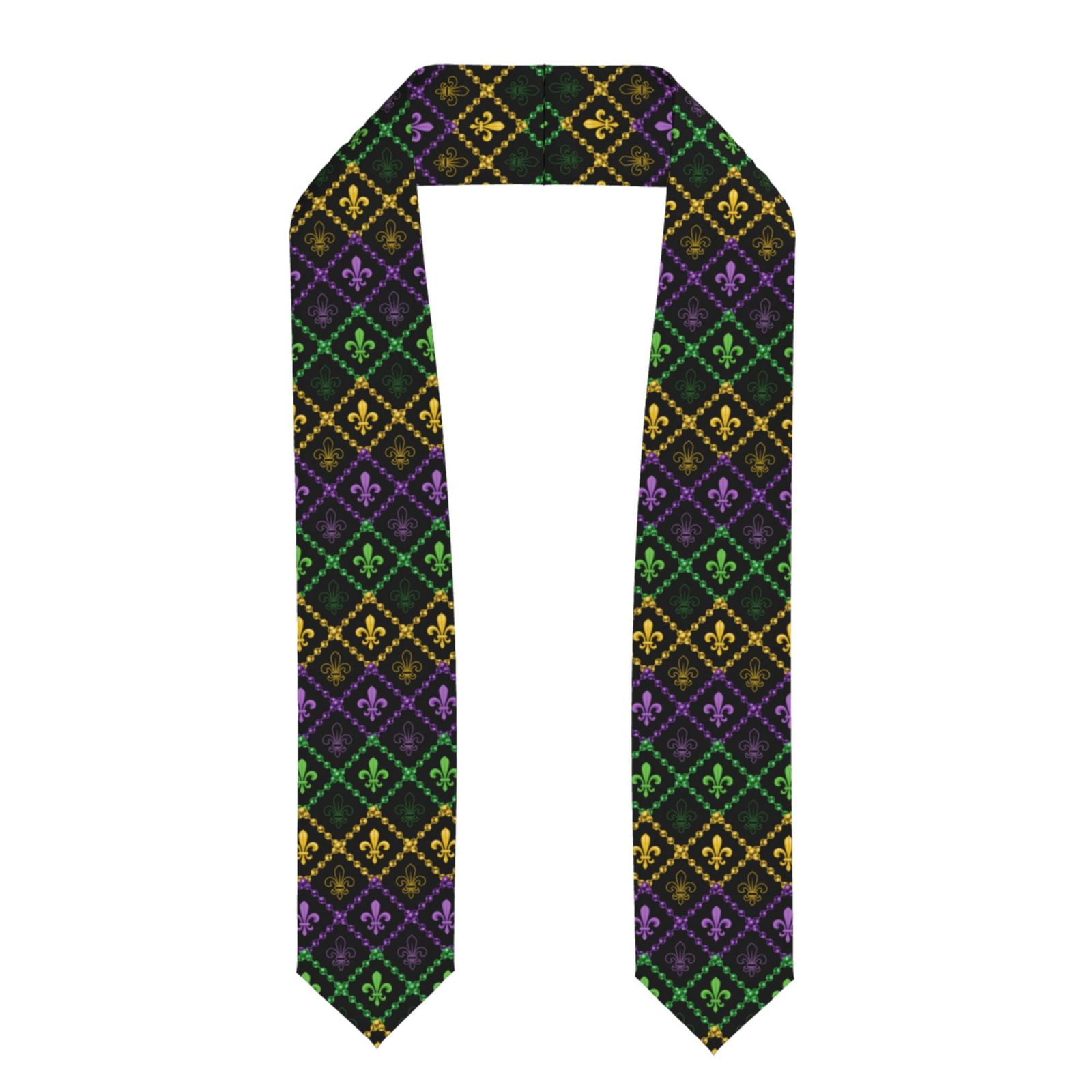 Haiem Mardi Gra Geometric Pattern Graduation Stole 2024 | Premium Satin ...