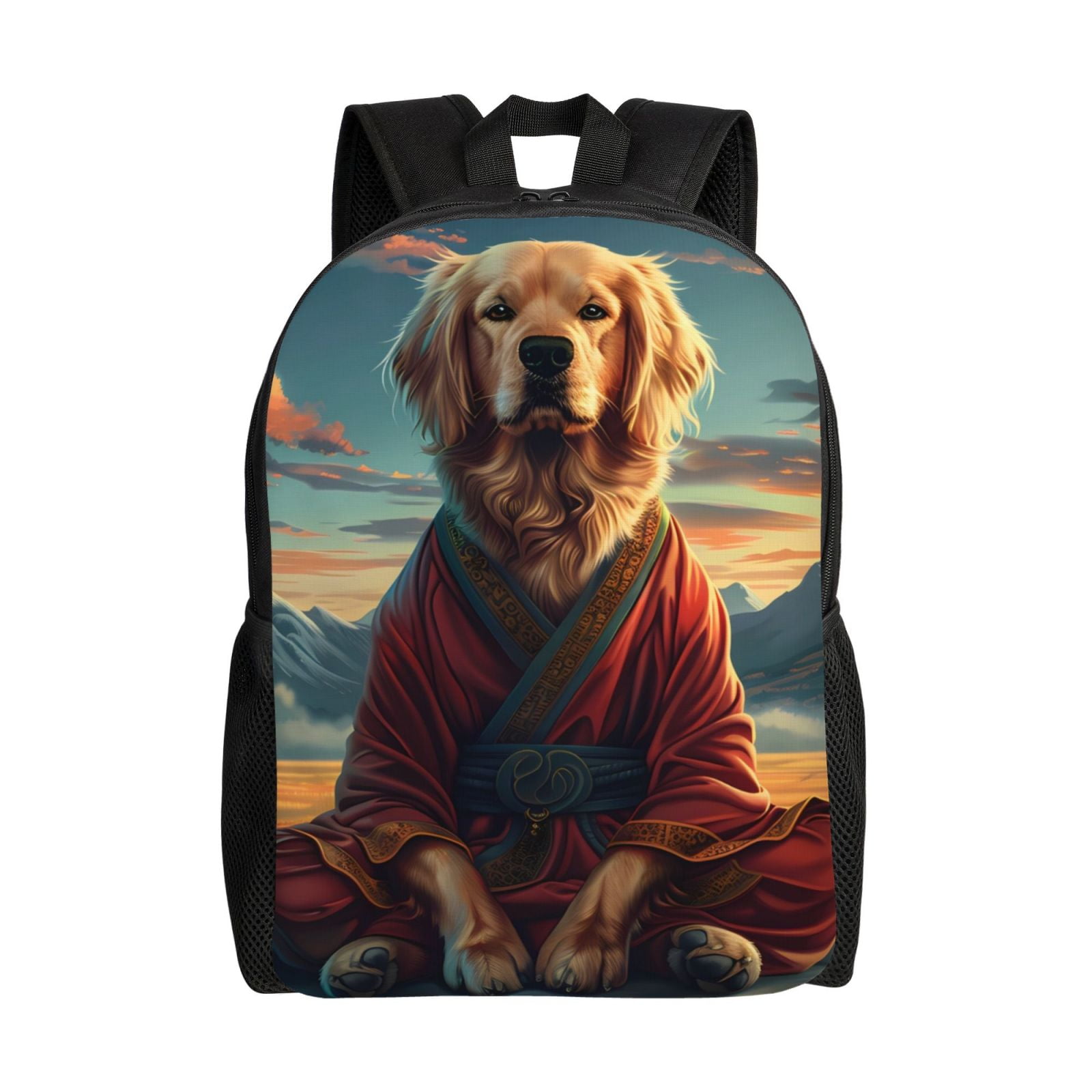 Haiem Meditating Golden Retriever Backpack - Stylish and Durable 15 ...