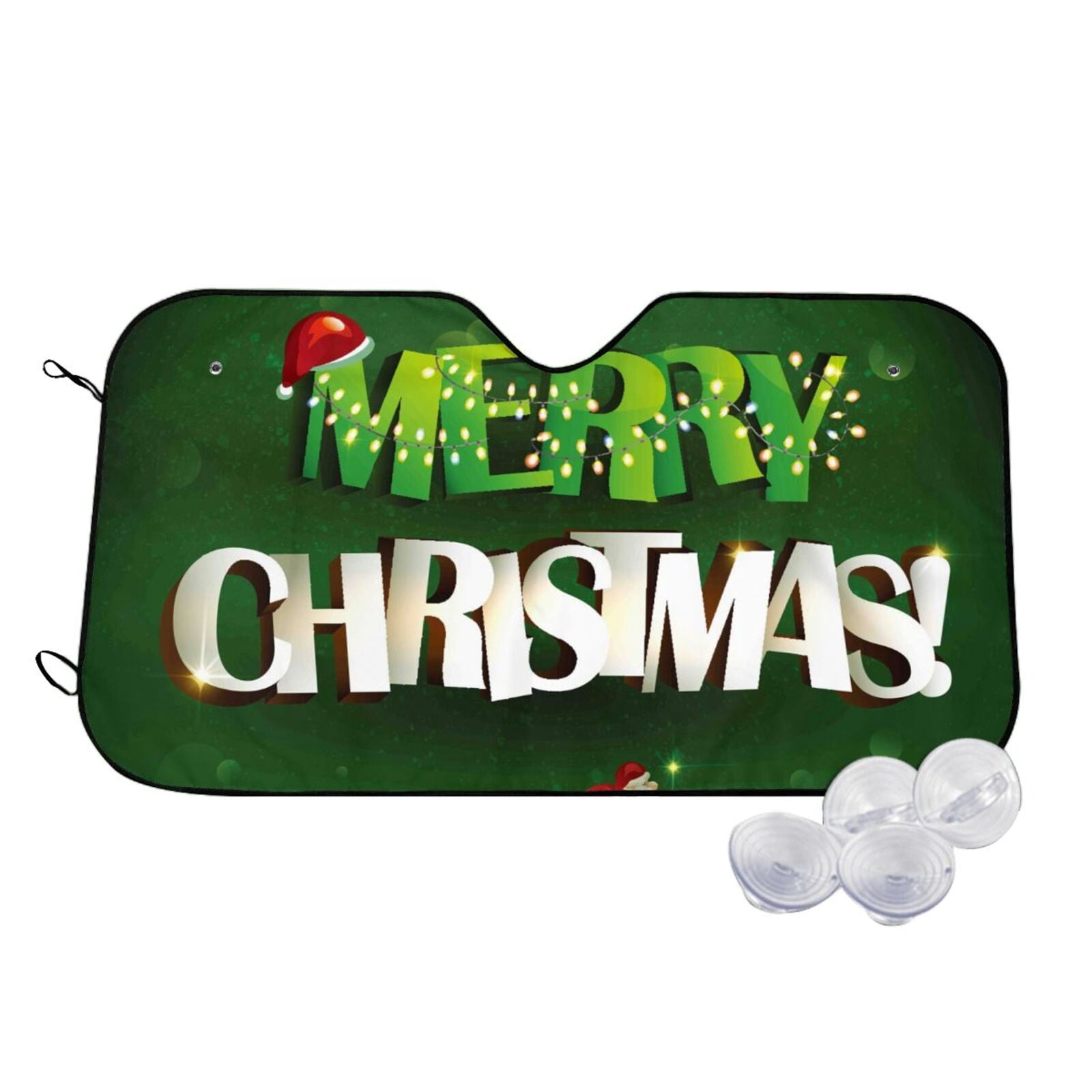 Haiem Merry Christmas Car Windshield Sun Shade - Blocks UV Rays Sun ...
