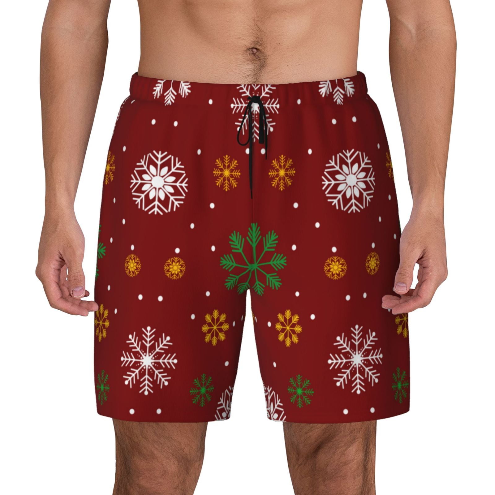 Haiem Merry Christmas Mens Swim Trunks with Compression Liner 2 in 1 ...