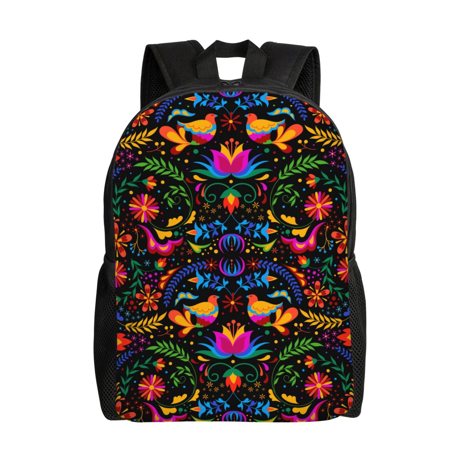 Haiem Mexican Flower Traditional1 Backpack - Stylish and Durable 15 ...