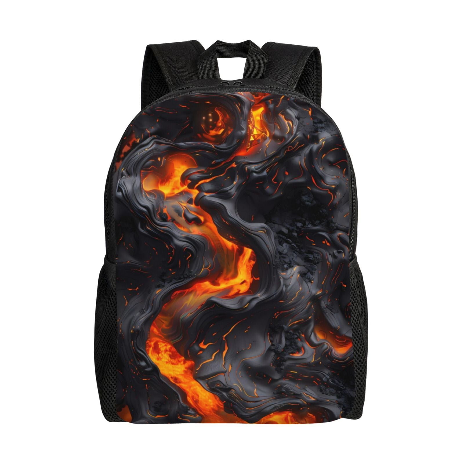 Haiem Molten Lava Abstract Flow Backpack - Stylish and Durable 15-inch ...