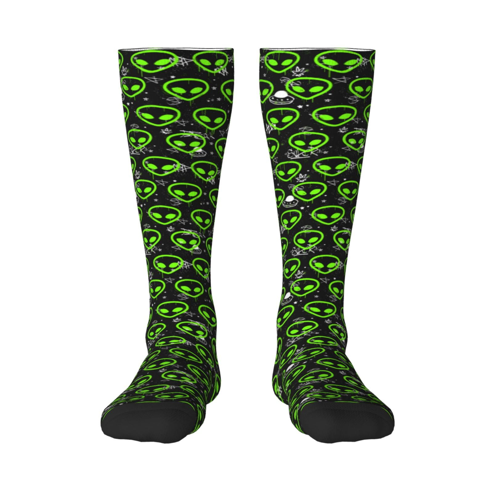 Haiem Monster Neon Head Funny Novelty Crazy Design Cotton Socks Sports ...