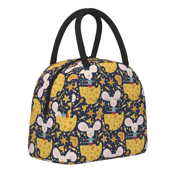 Haiem Mouse Cheese Printed Lunch Bag Women, Lunch Box Lunch Bag for ...
