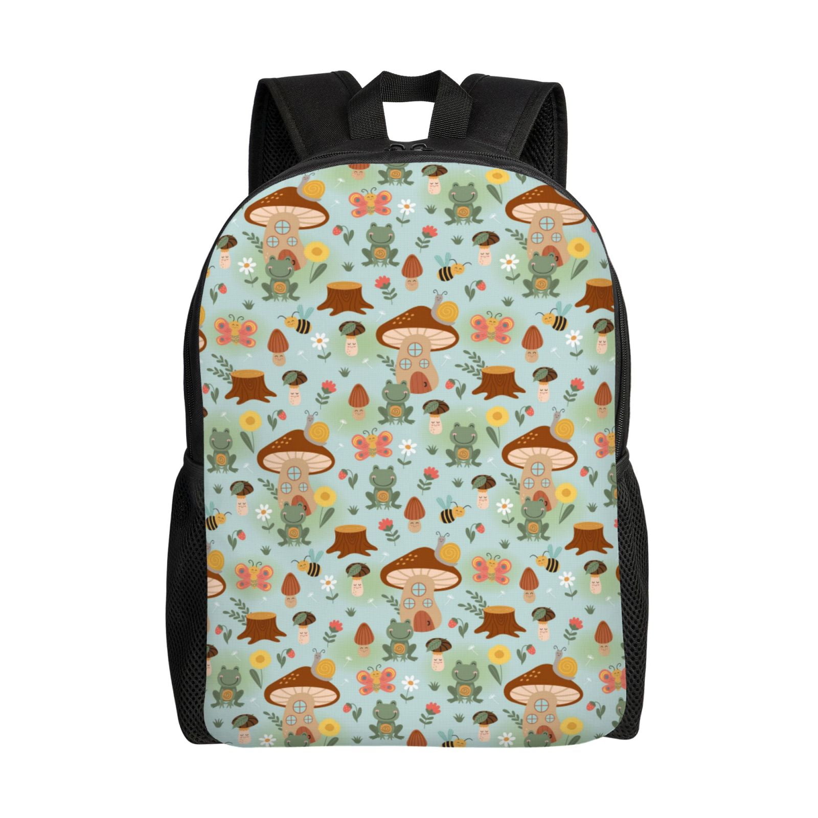 Haiem Mushroom House Insect Frog Backpack - Stylish and Durable 15-inch ...