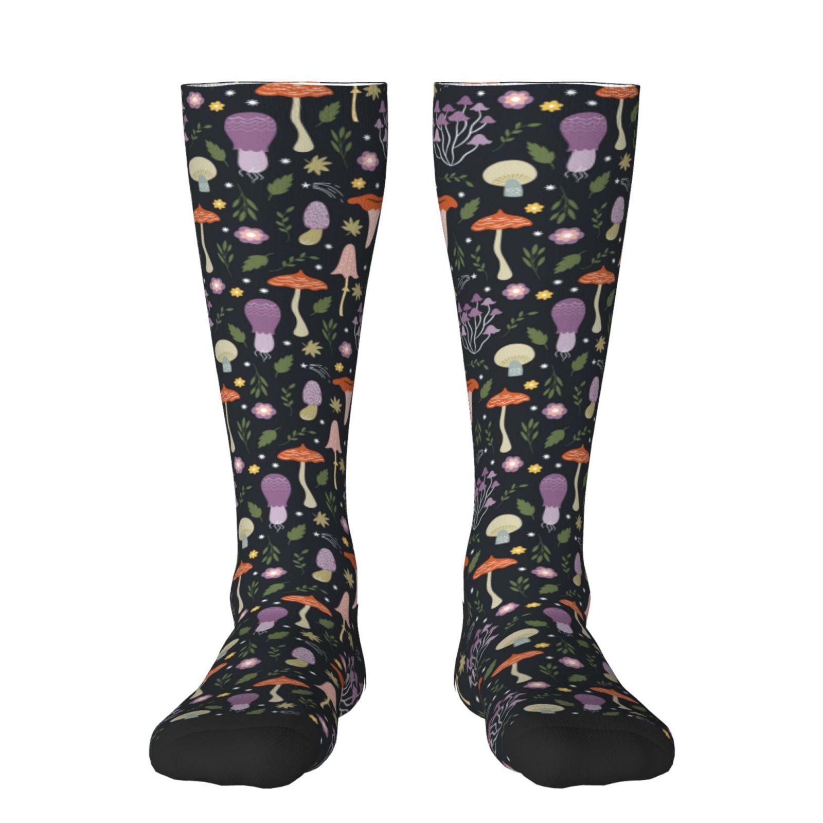 Haiem Mushrooms Socks, Funny Novelty Crazy Design Cotton Socks Sports ...