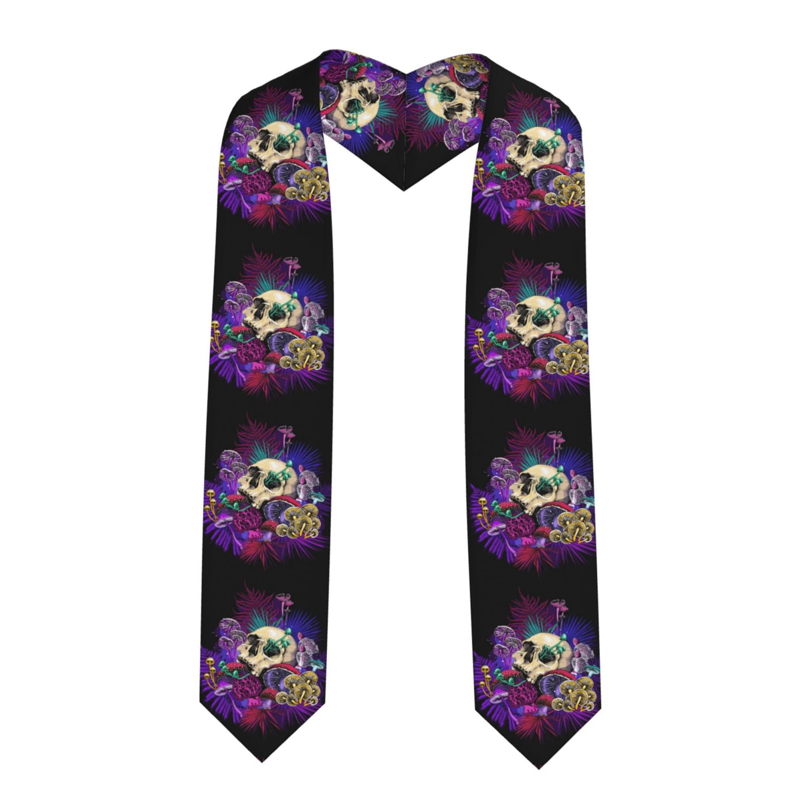 Haiem Mushrooms and Skull Pattern Graduation Stole 2024 | Premium Satin ...