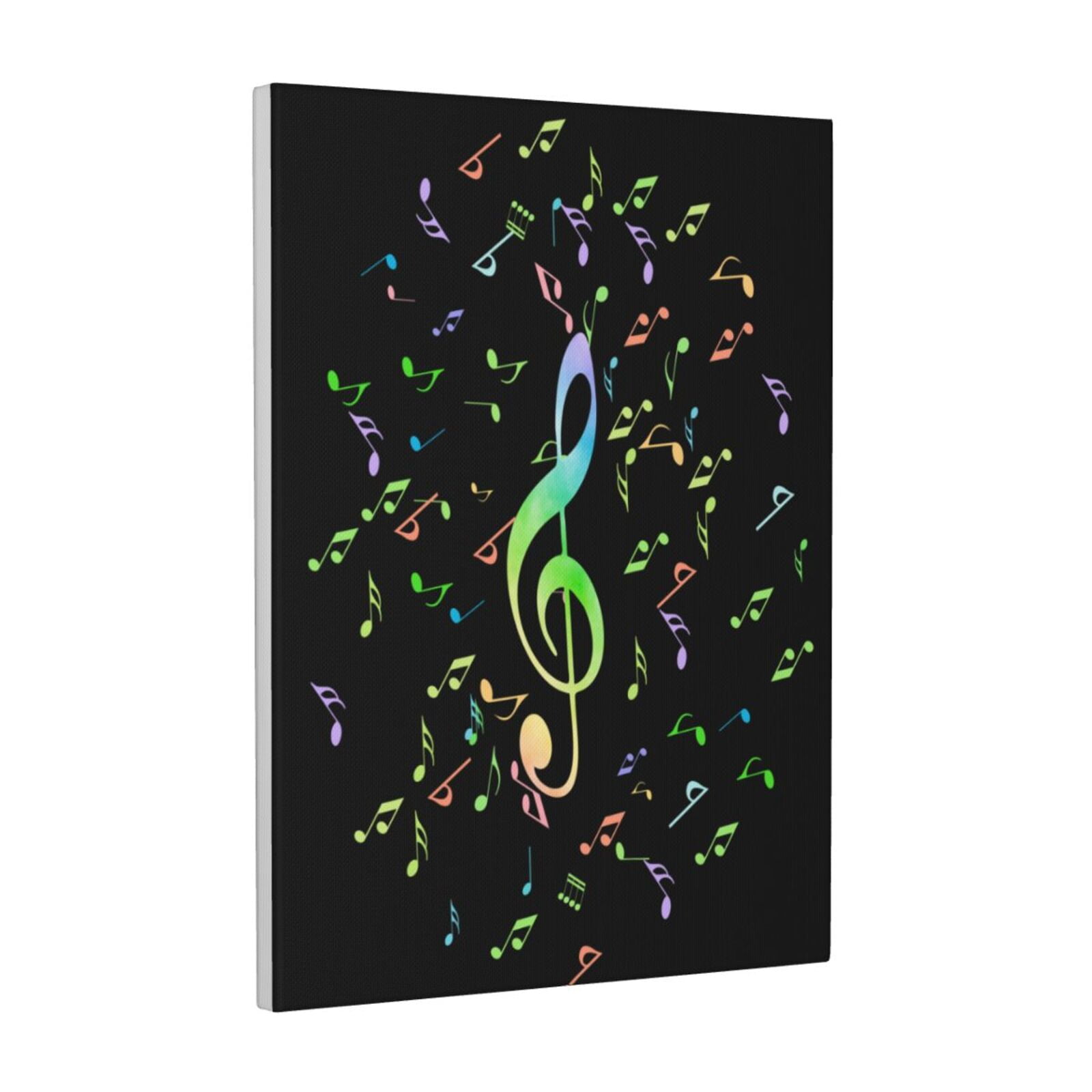 Haiem Music Notes Print 30x40in Canvas Decorative Picture – Stylish ...