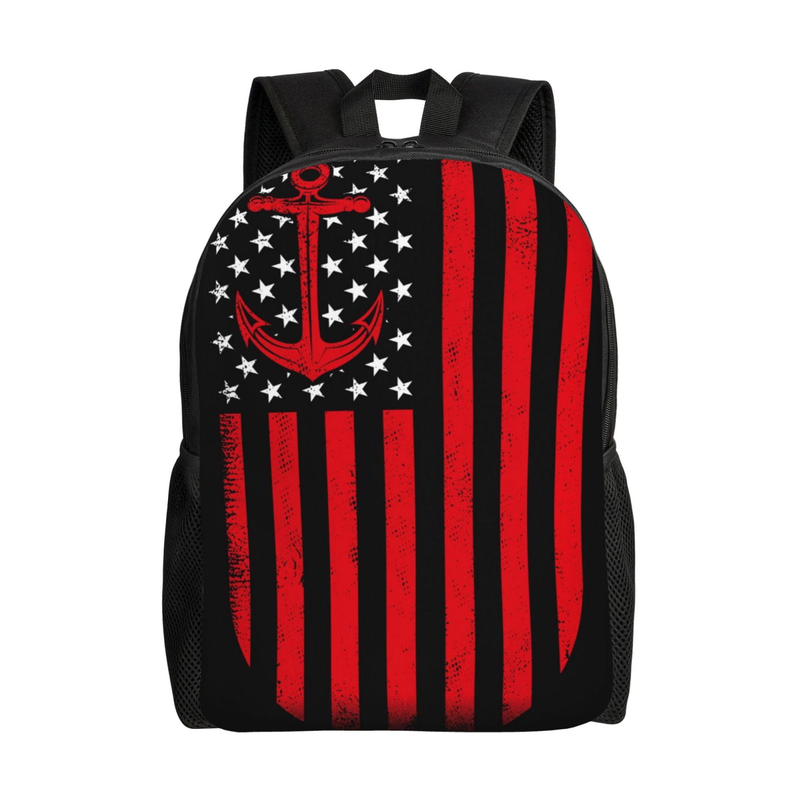 Haiem Nautical American Flag Backpack - Stylish and Durable 15-inch ...